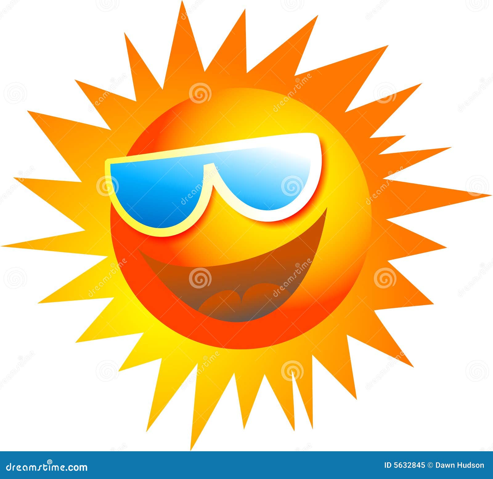 Cool Sun stock illustration. Illustration of graphic, climate - 5632845