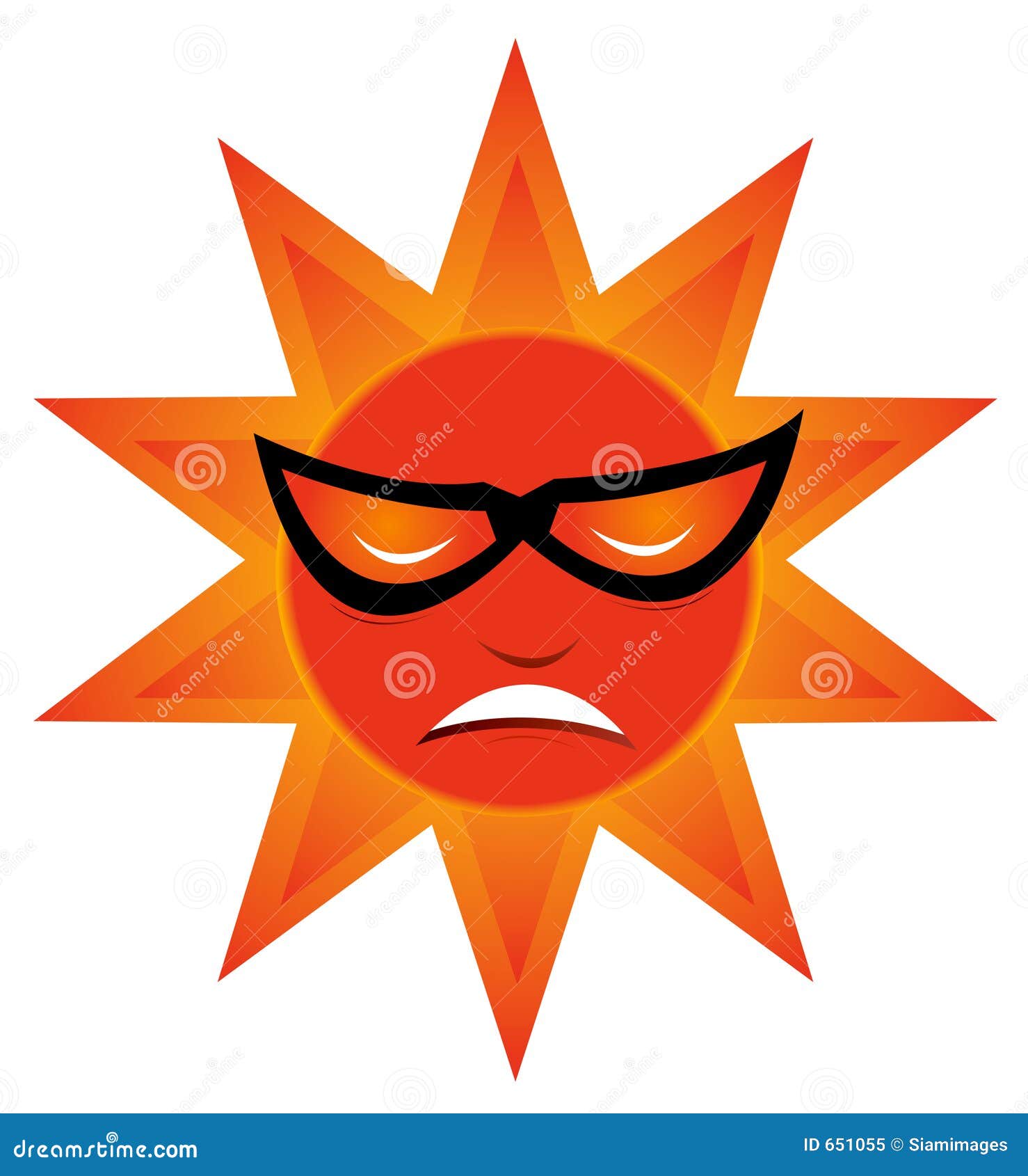 Cool sun stock illustration. Illustration of energy, seasonal - 651055