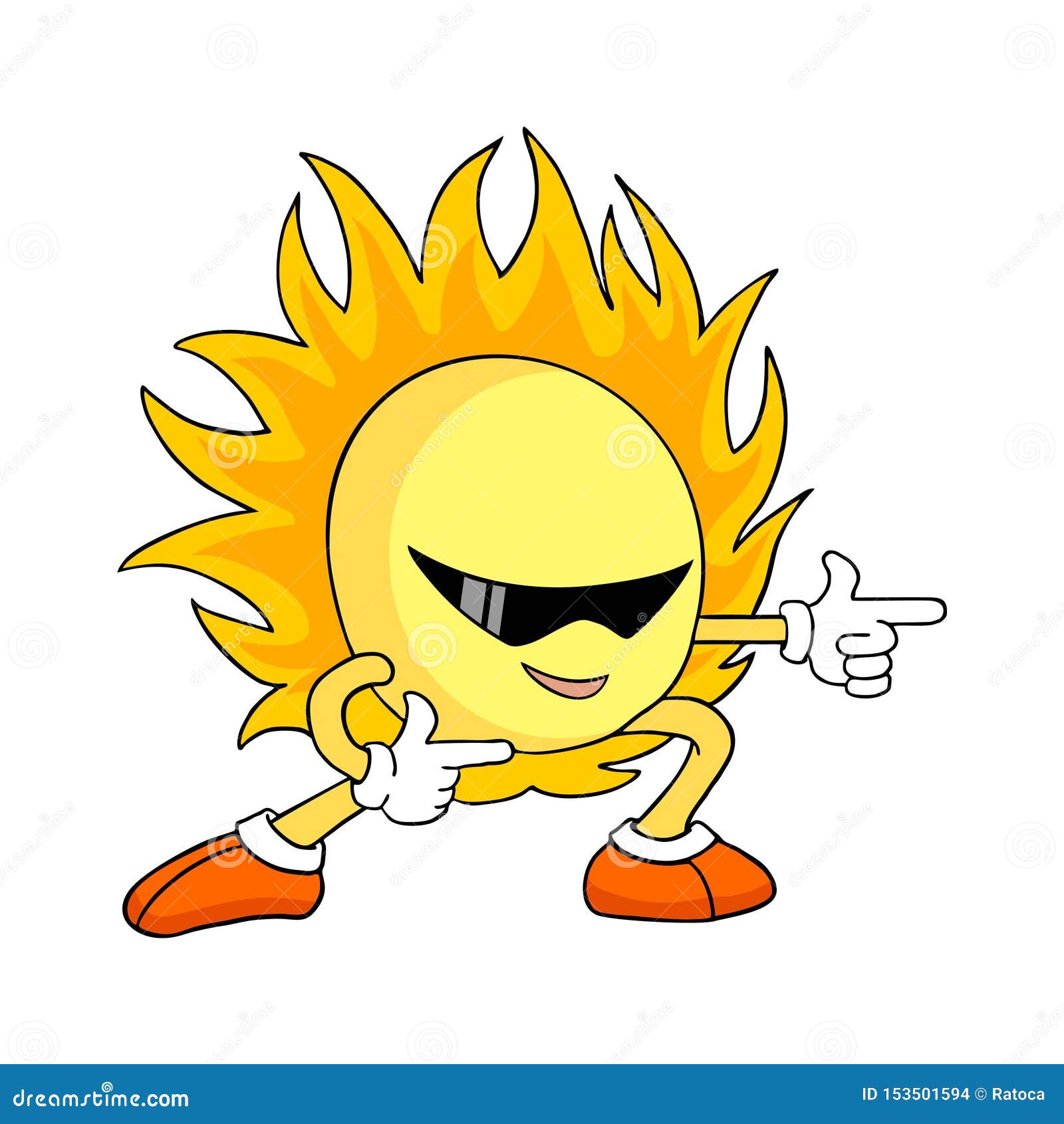 Cool sun with sunglasses stock vector. Illustration of cool - 153501594