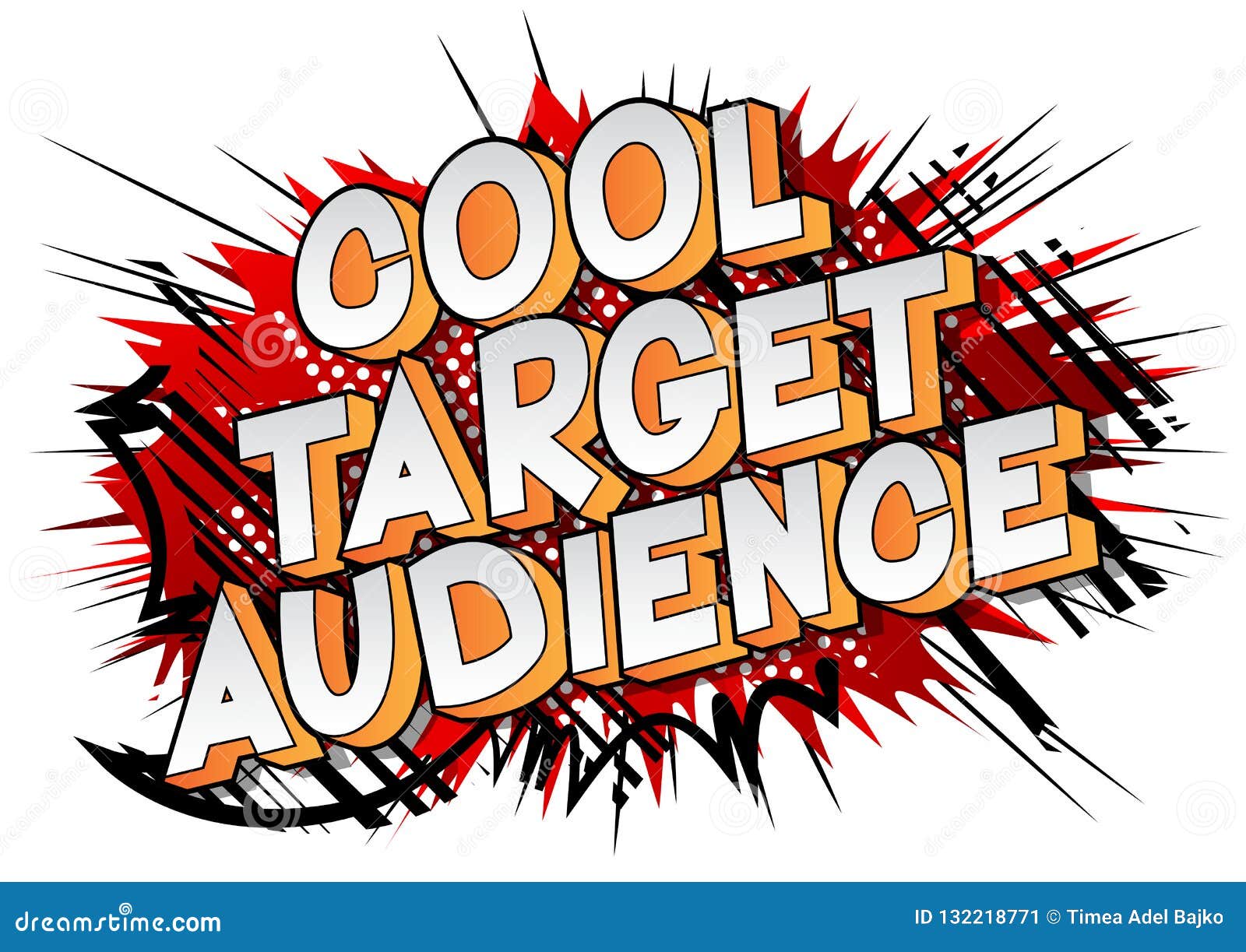 Cool Target Audience - Comic Book Style Word Stock Vector ...