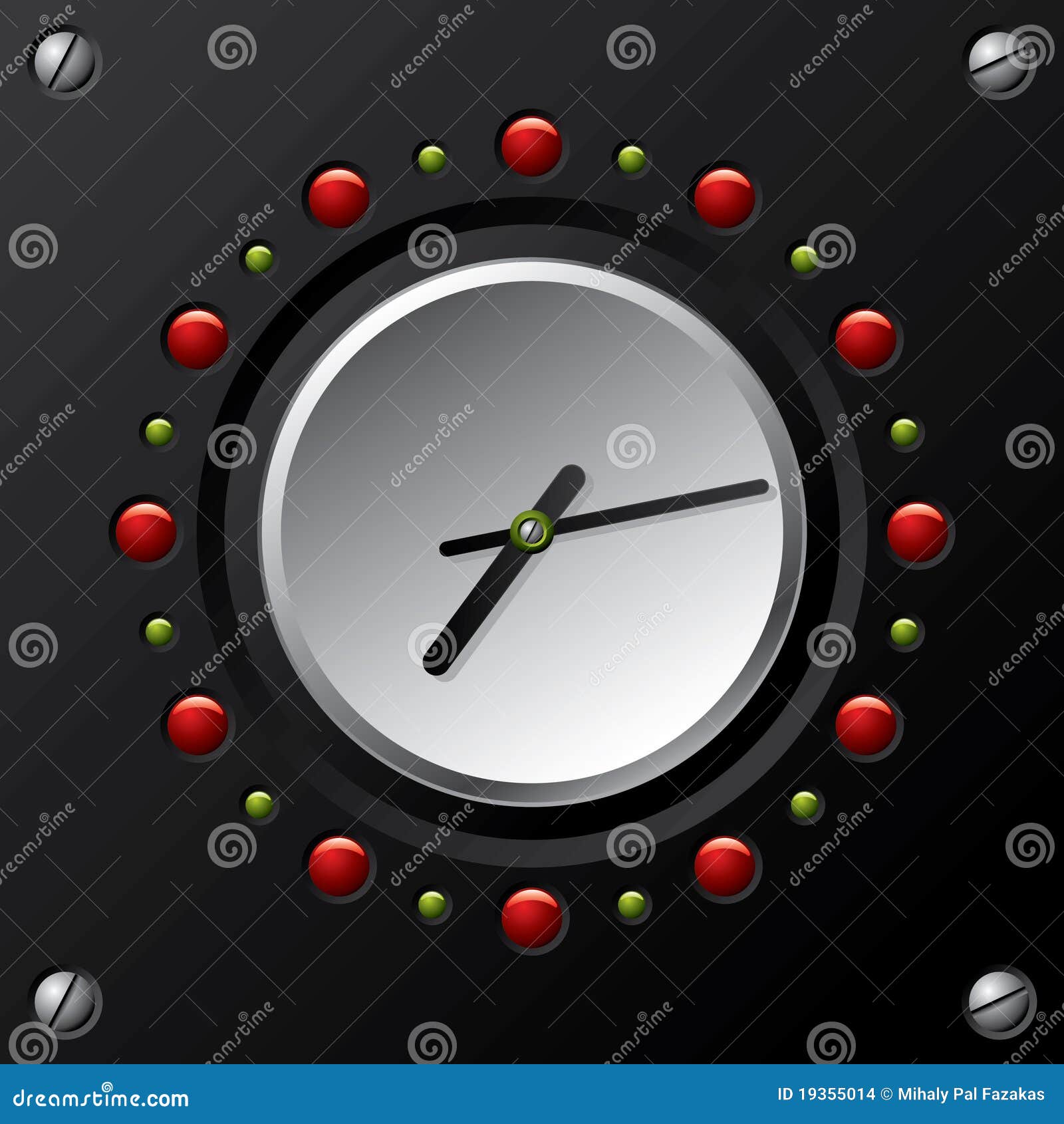 Cool Technology Design Clock Stock Vector - Illustration of accuracy ...