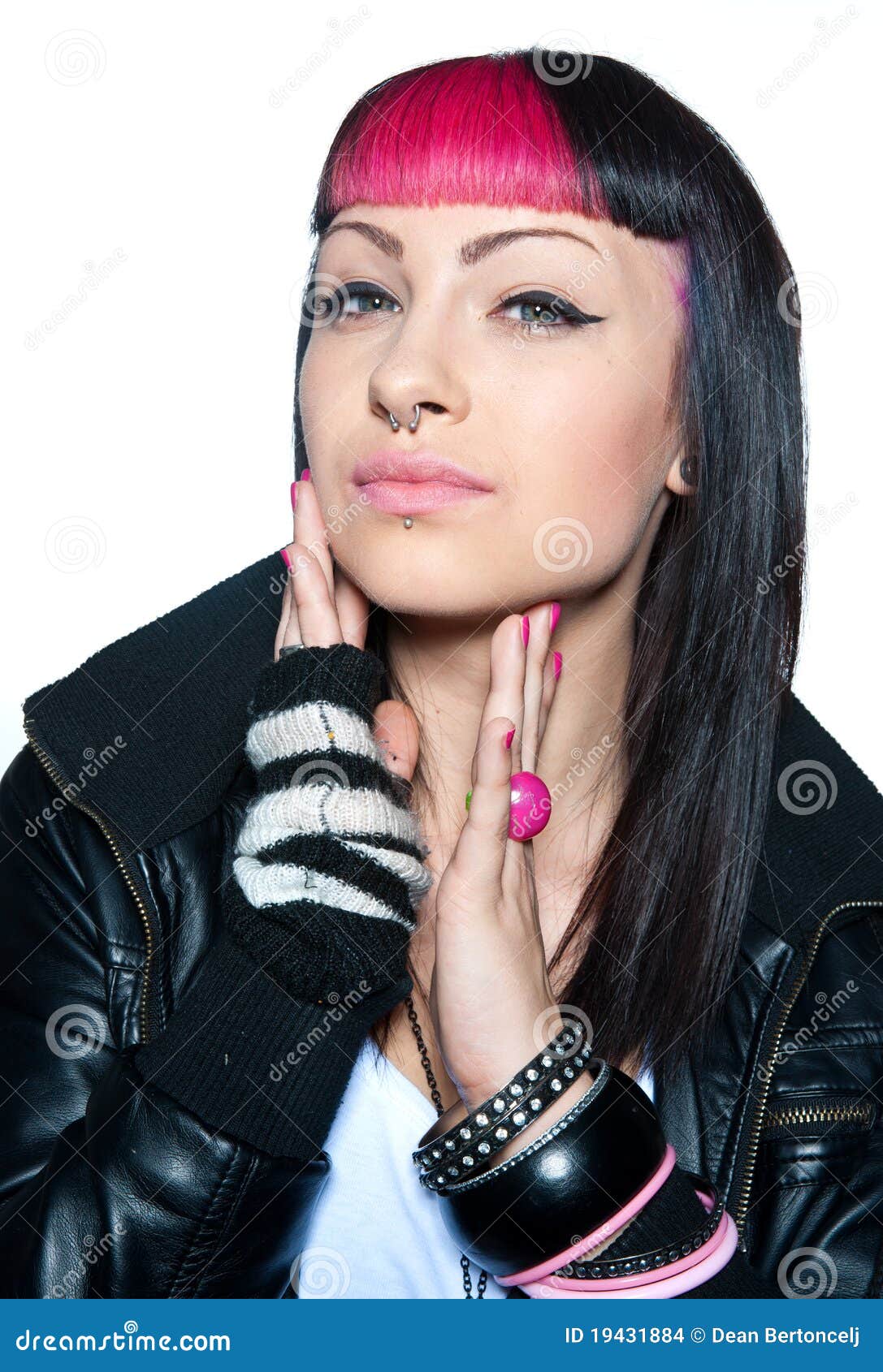Cool teen girl stock photo. Image of style, beauty, rock - 19431884