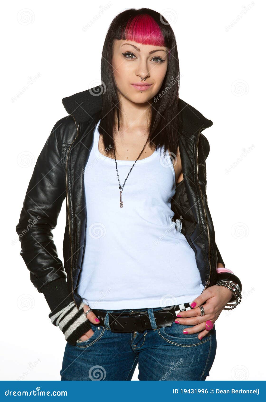 Cool teen girl stock photo. Image of septum, accessories - 19431996