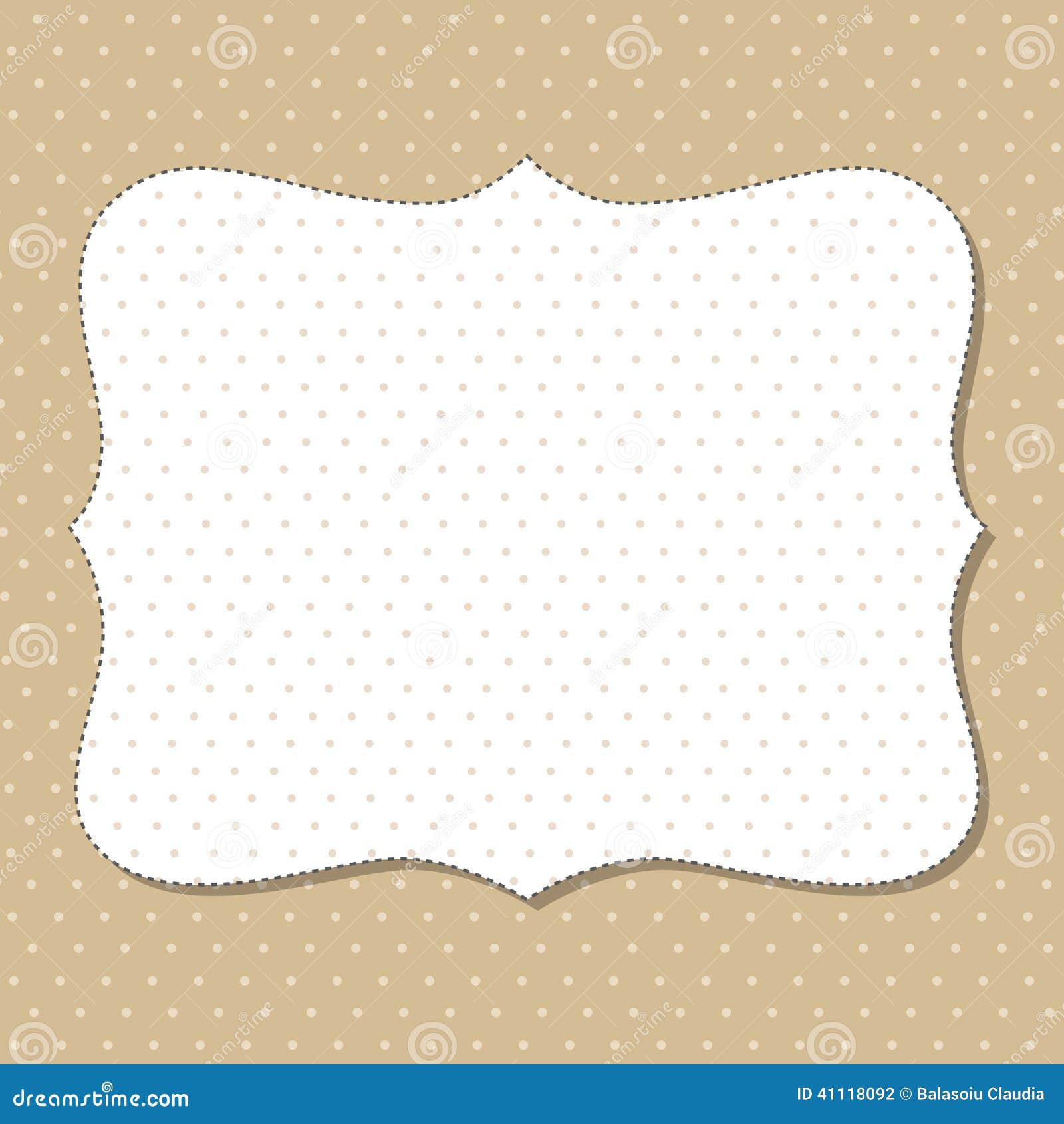 Cool Template Frame Design for Greeting Card Stock Illustration ...