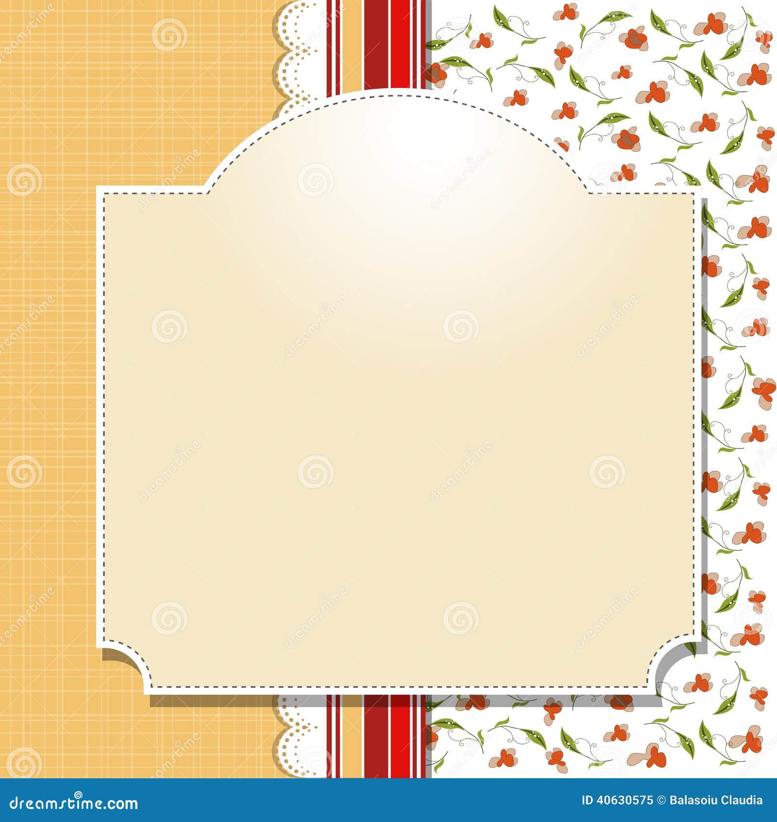 Cool Template Frame Design for Greeting Card Stock Vector ...