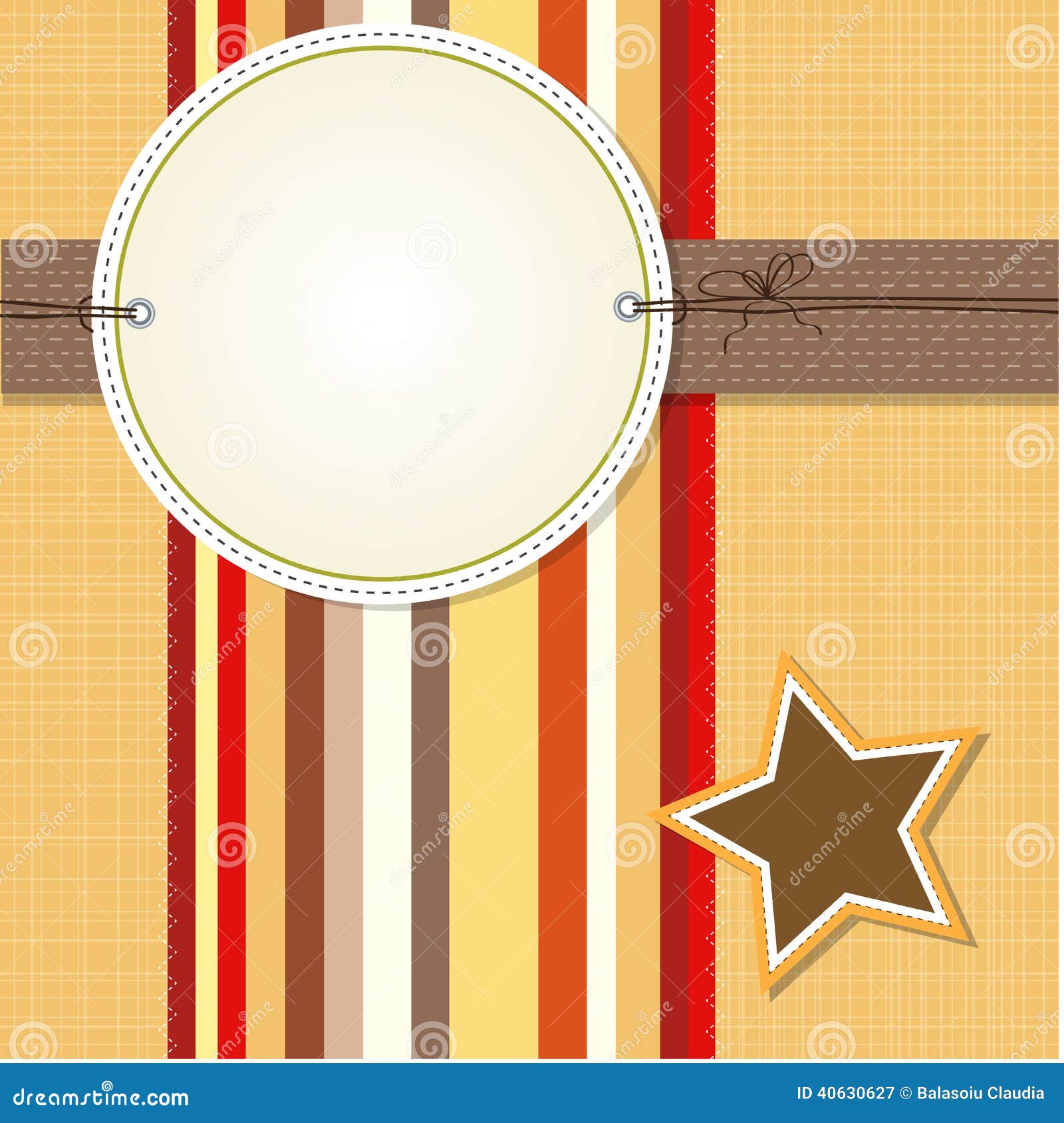 Cool Template Frame Design for Greeting Card Stock Vector ...