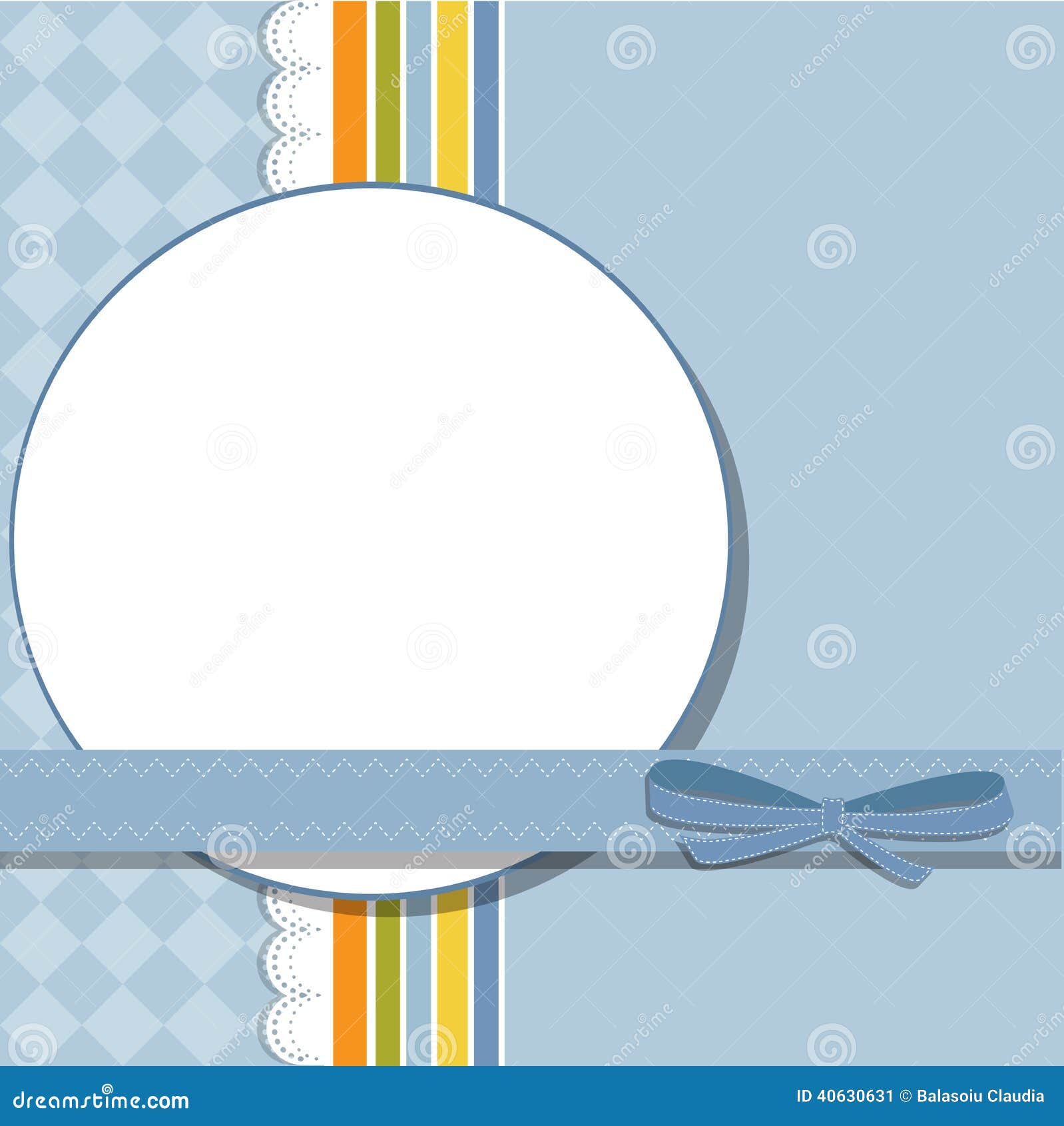 Cool Template Frame Design for Greeting Card Stock Vector ...