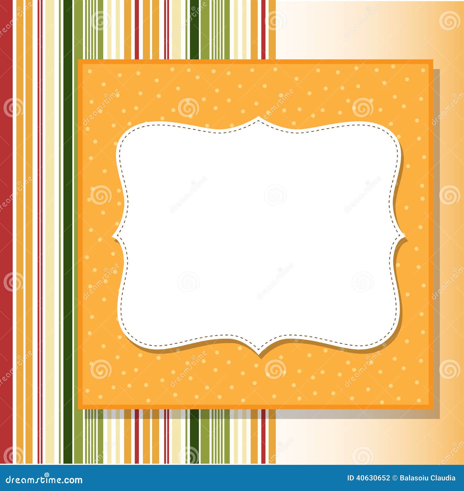 Cool Template Frame Design for Greeting Card Stock Vector ...
