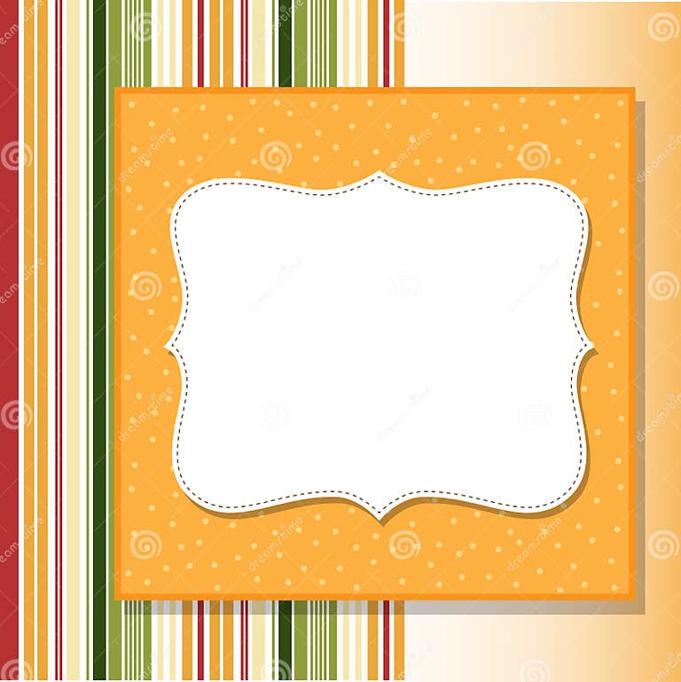 Cool Template Frame Design for Greeting Card Stock Vector ...