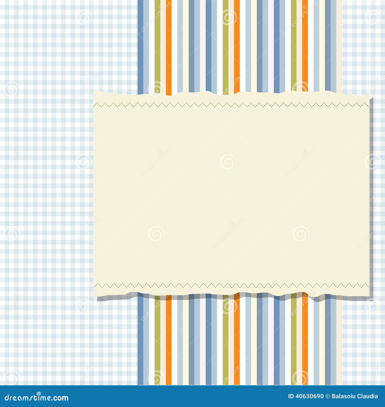 Cool Template Frame Design for Greeting Card Stock Vector ...