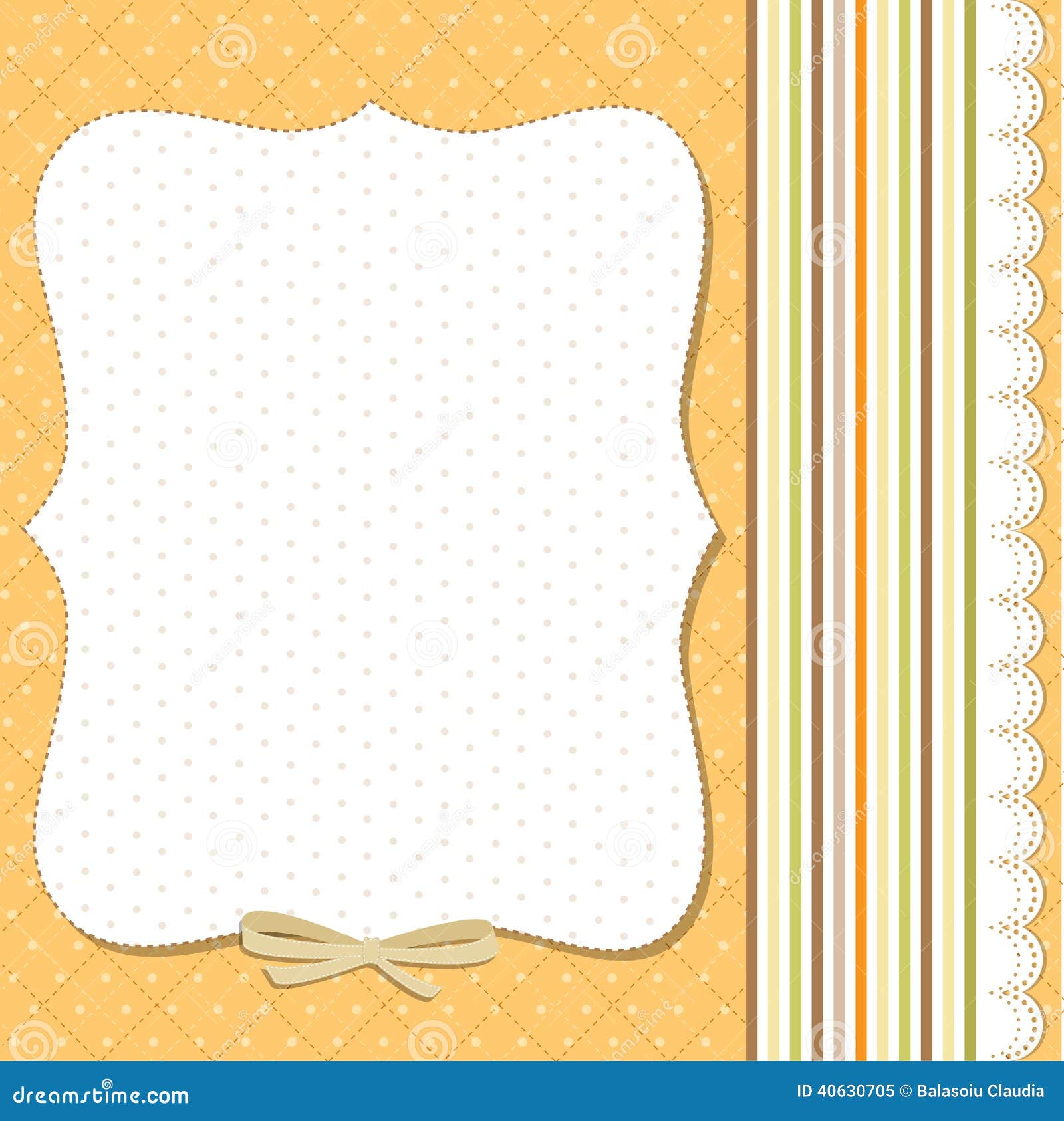 Cool Template Frame Design for Greeting Card Stock Vector ...