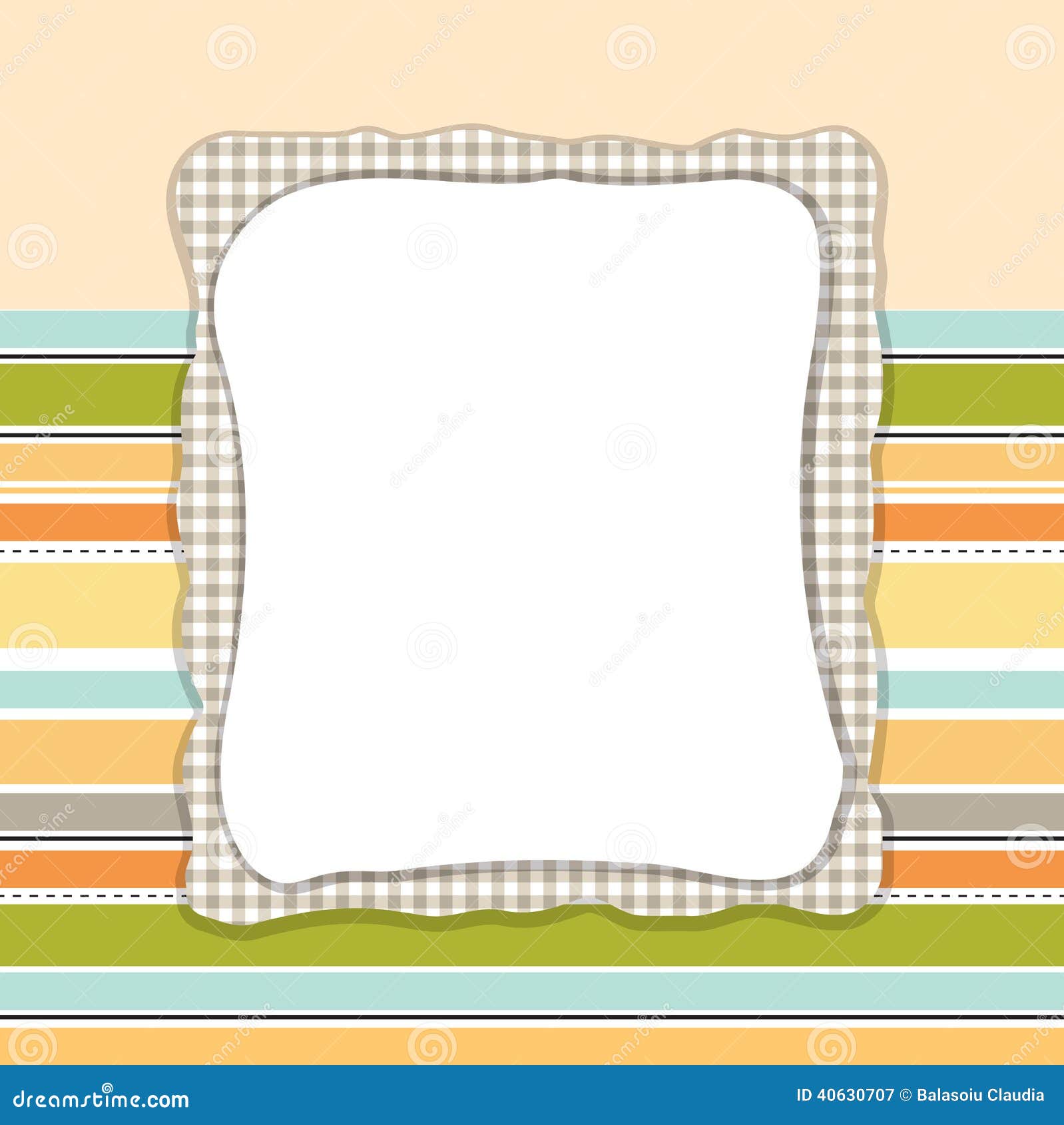 Cool Template Frame Design for Greeting Card Stock Vector ...