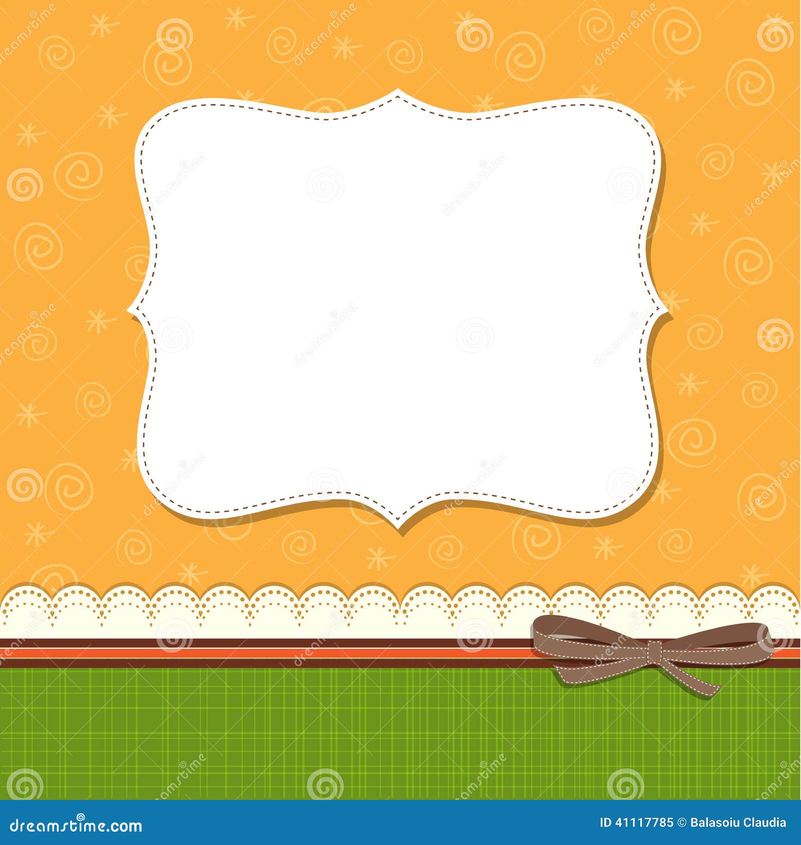 Cool Template Frame Design for Greeting Card Stock Vector ...