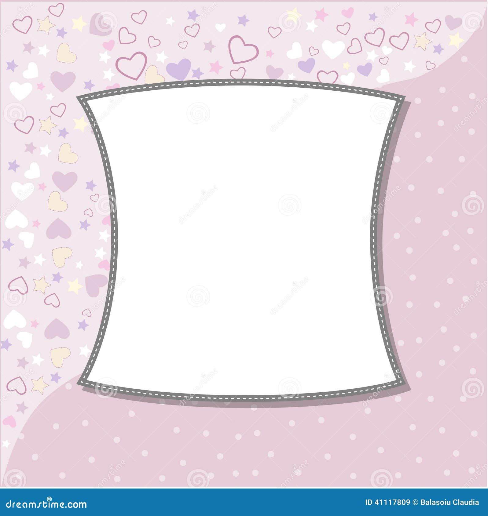 Cool Template Frame Design for Greeting Card Stock Vector ...