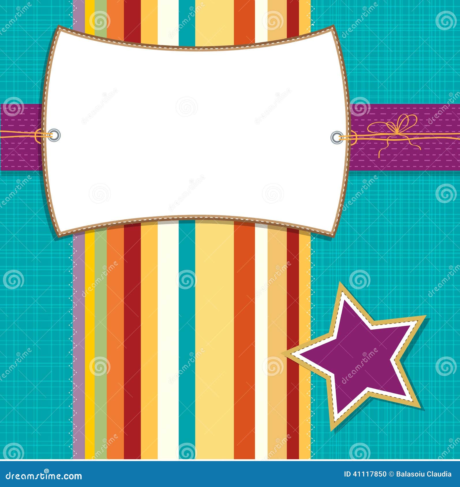 Cool Template Frame Design for Greeting Card Stock Vector ...