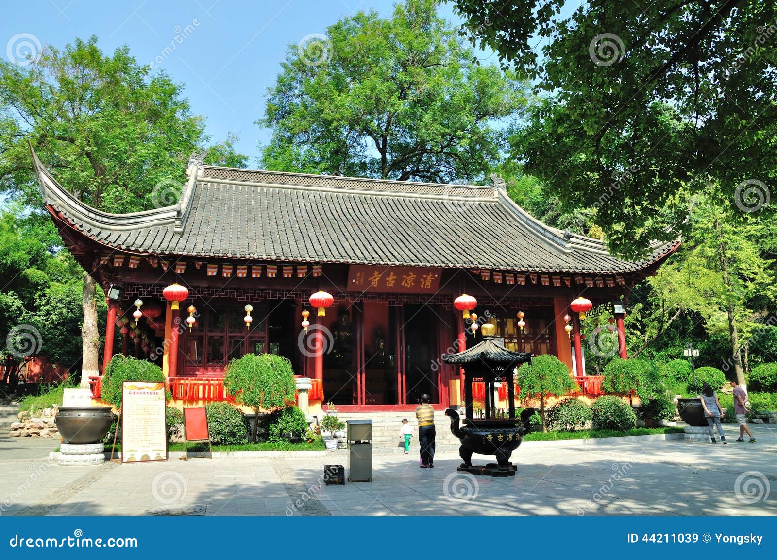 Cool Temple editorial stock image. Image of architecture - 44211039