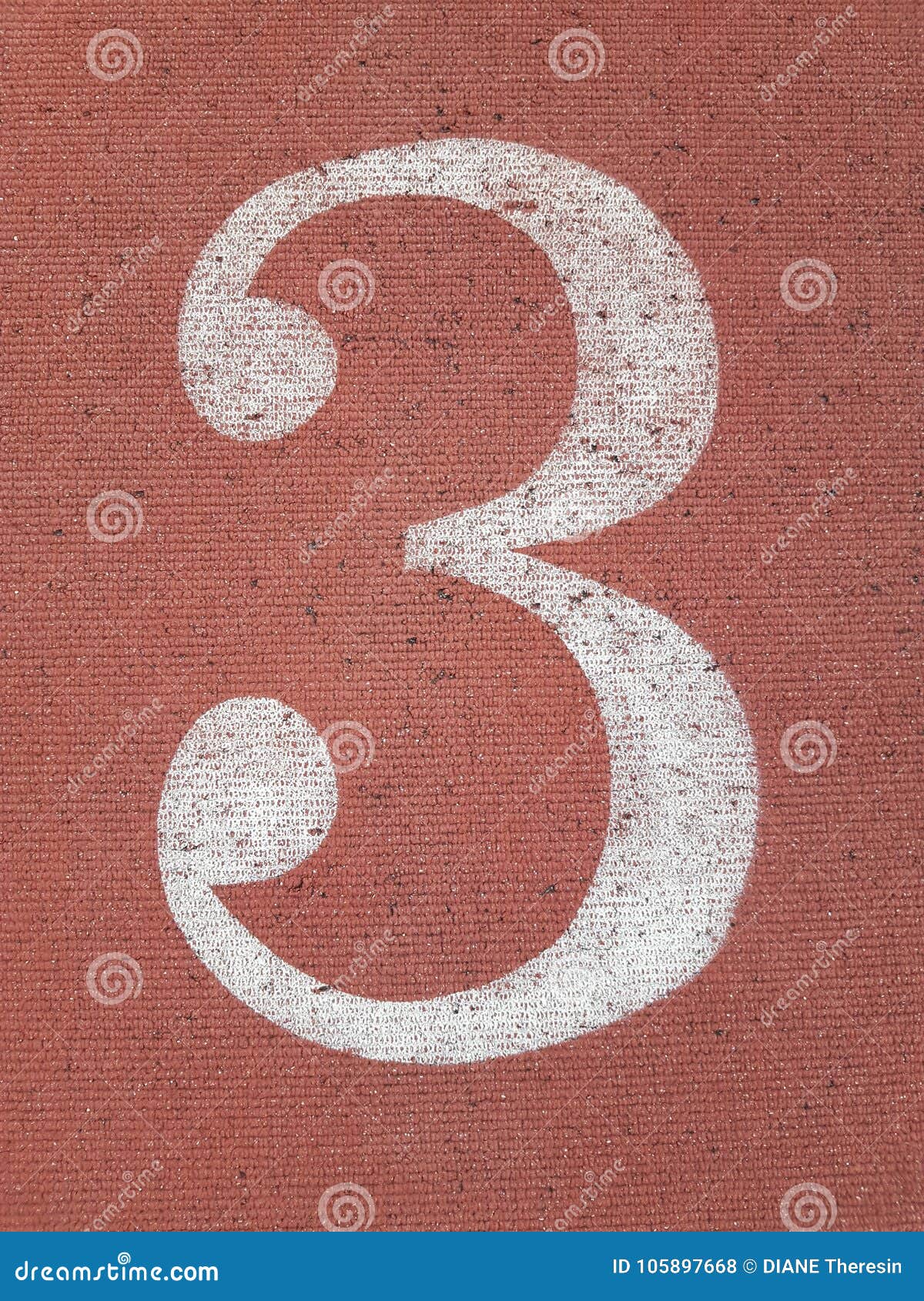 Number 3 stock photo. Image of cool, textured, number - 105897668