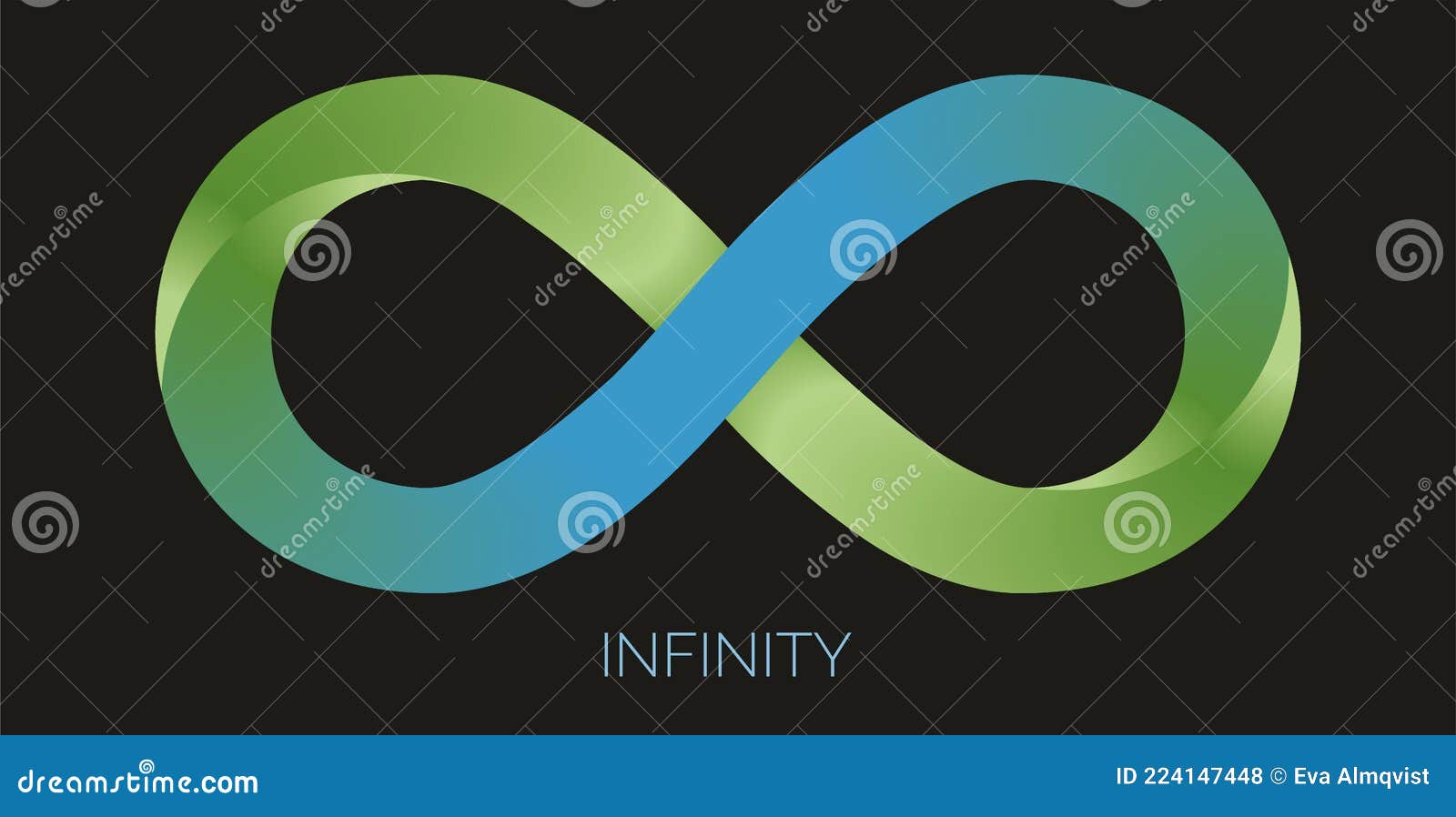 Eternity Infinity Infographic Scheme, Limitless Cyclical Emblems ...