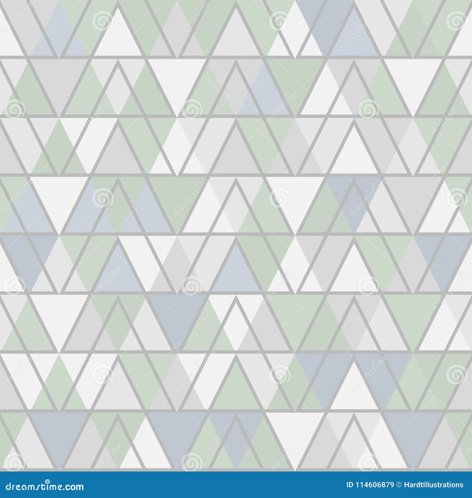 Cool Tones Geometric Triangles Overlay Seamless Pattern Stock Vector ...