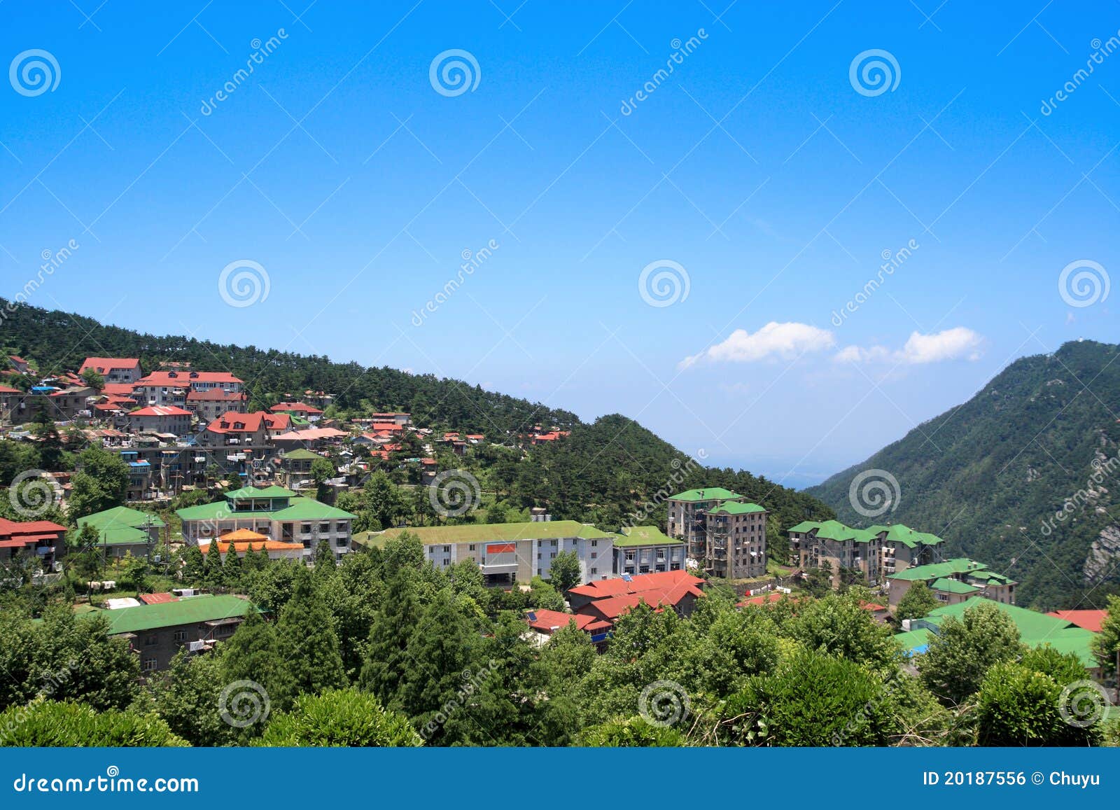 Cool Town in Chinese Lushan Stock Photo - Image of lushan, cool: 20187556