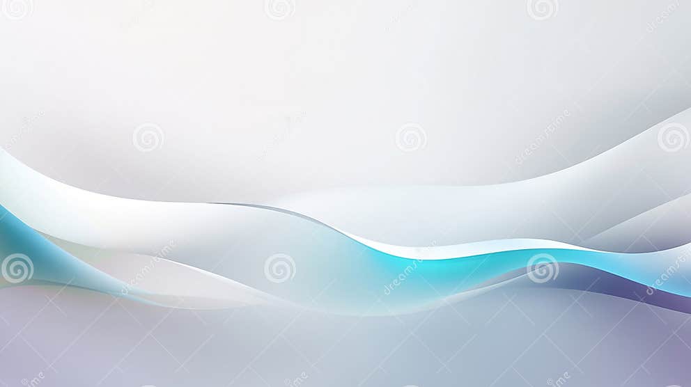 Cool Tranquil Wave Background with Soft Blue Gradients Stock ...