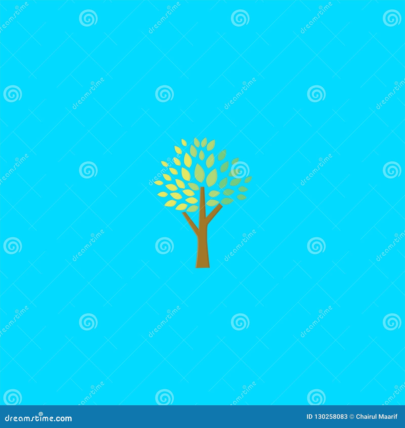 Cool Tree Logo Design. Symbol Dan Icon Vector Template Stock Vector ...