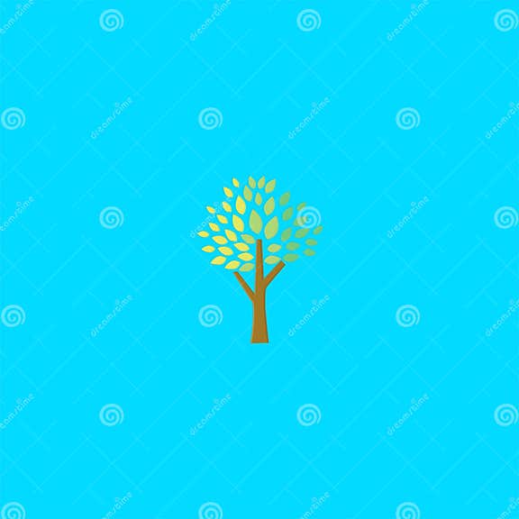 Cool Tree Logo Design. Symbol Dan Icon Vector Template Stock Vector ...