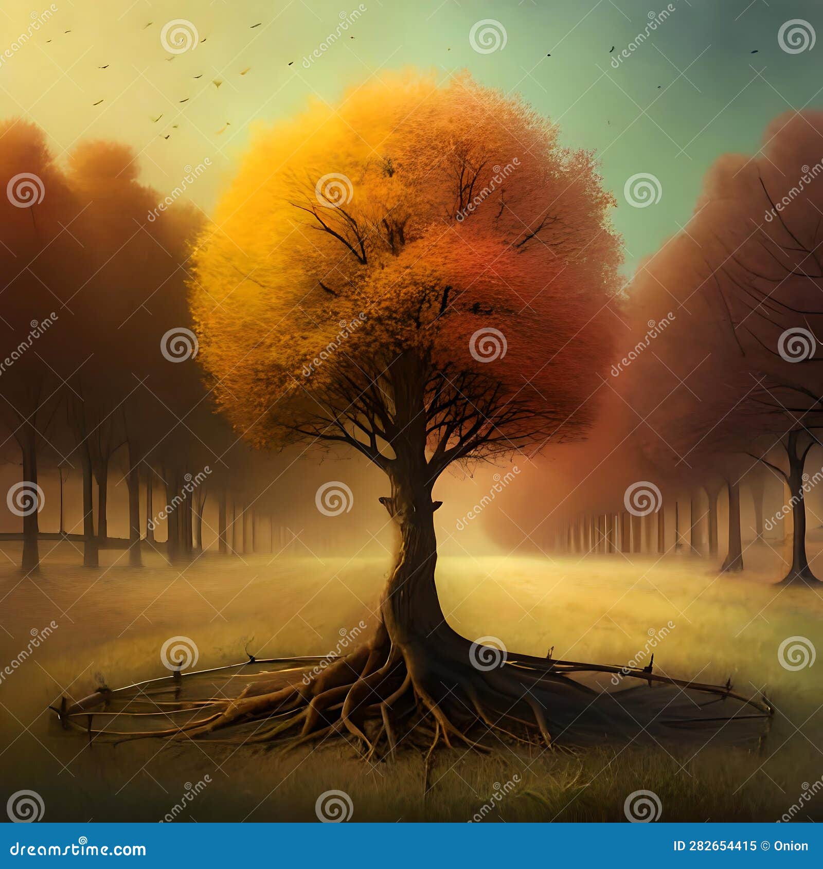 Unusual Tree - Pencil Drawing Royalty-Free Stock Photo | CartoonDealer ...