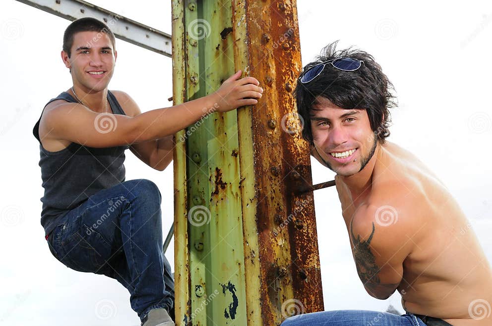 Cool urban hispanic guys stock photo. Image of friends - 11470658
