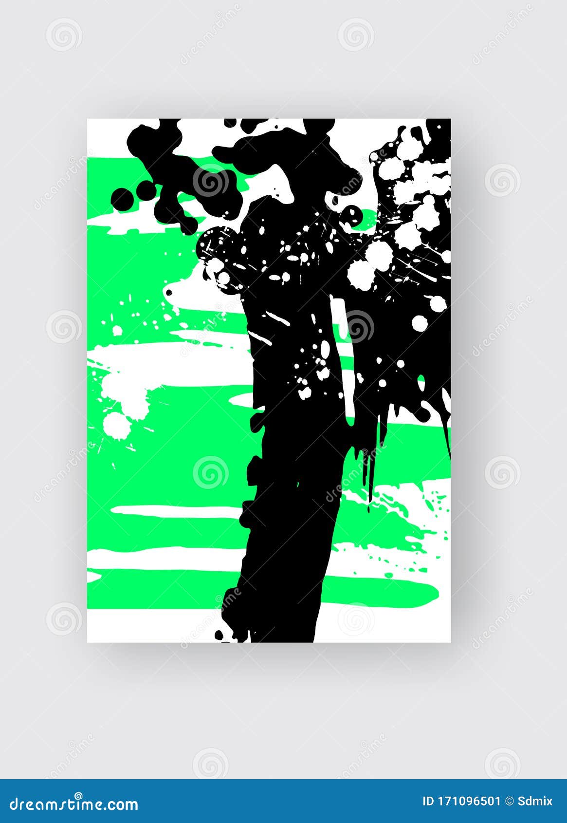 Cool Vector Bright Poster with Abstract Colorful Elements Stock Vector ...