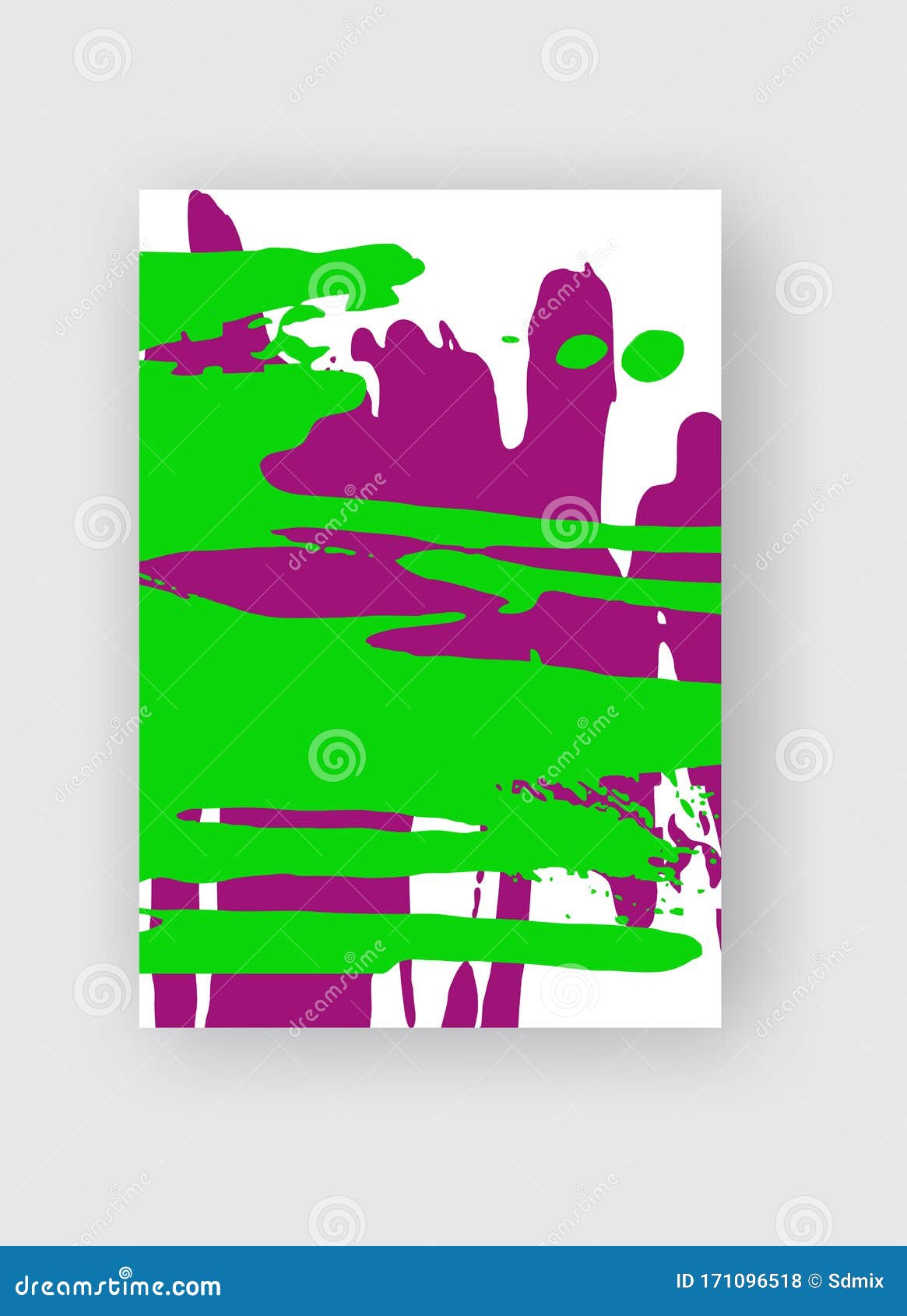 Cool Vector Bright Poster with Abstract Colorful Elements Stock Vector ...