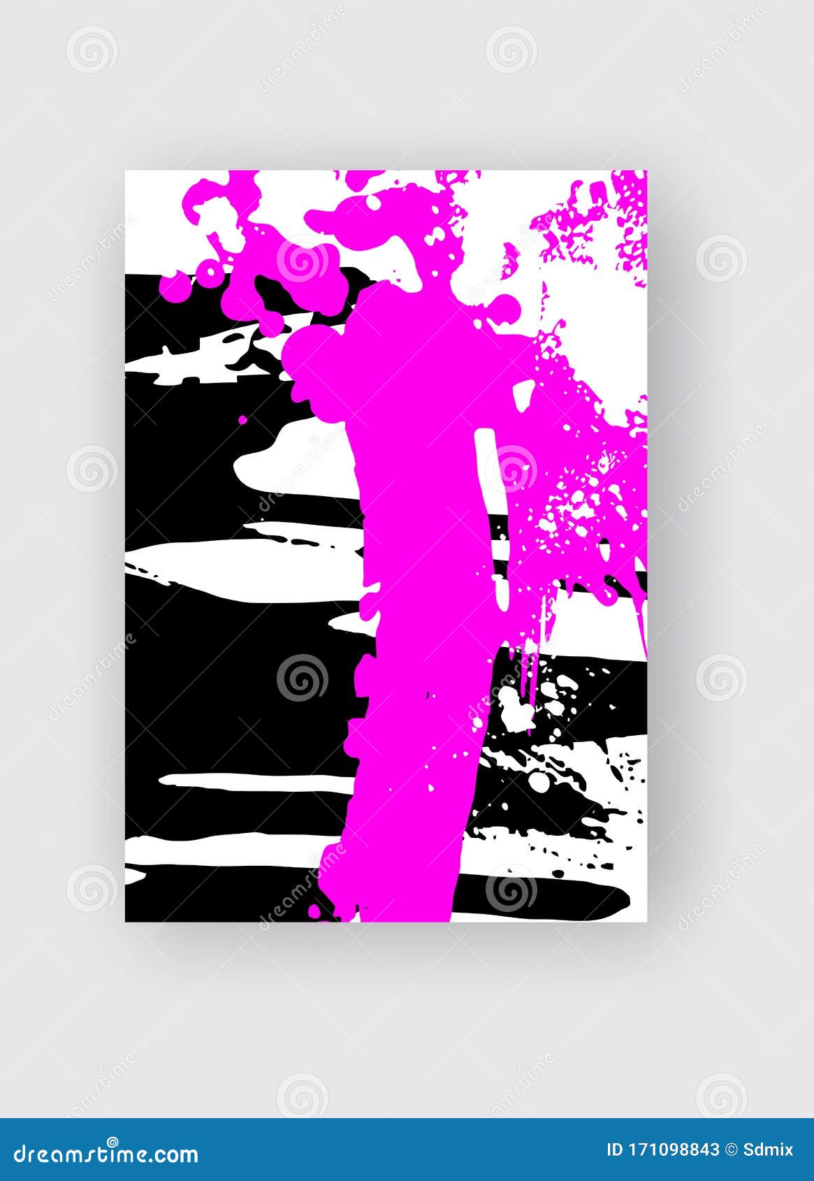 Cool Vector Bright Poster with Abstract Colorful Elements Stock Vector ...