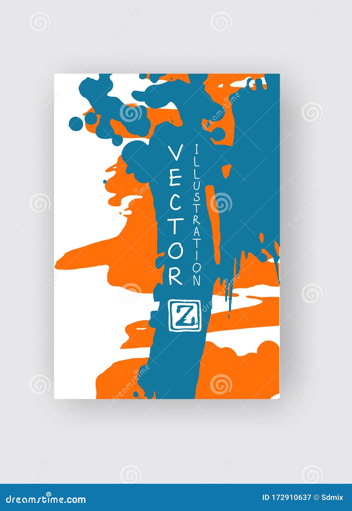 Cool Vector Bright Poster with Abstract Colorful Elements Stock Vector ...