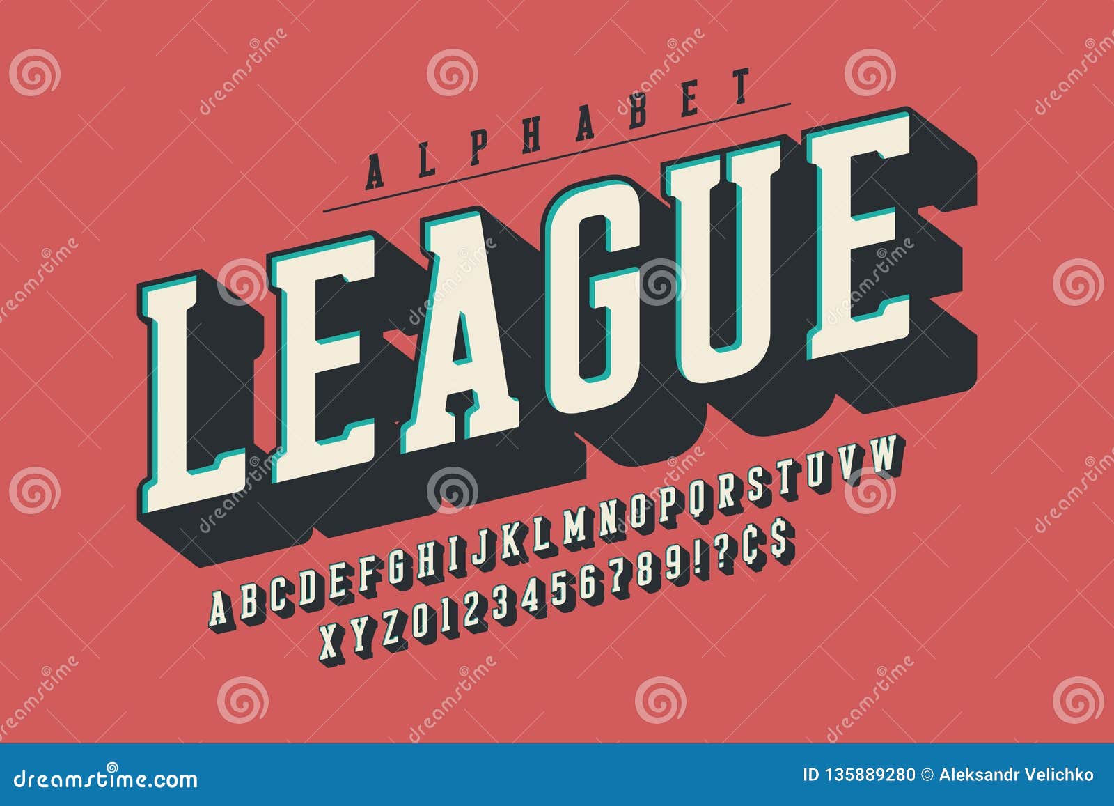 Cool Vector 3d Design of Alphabet, Typeface, Font Stock Vector ...
