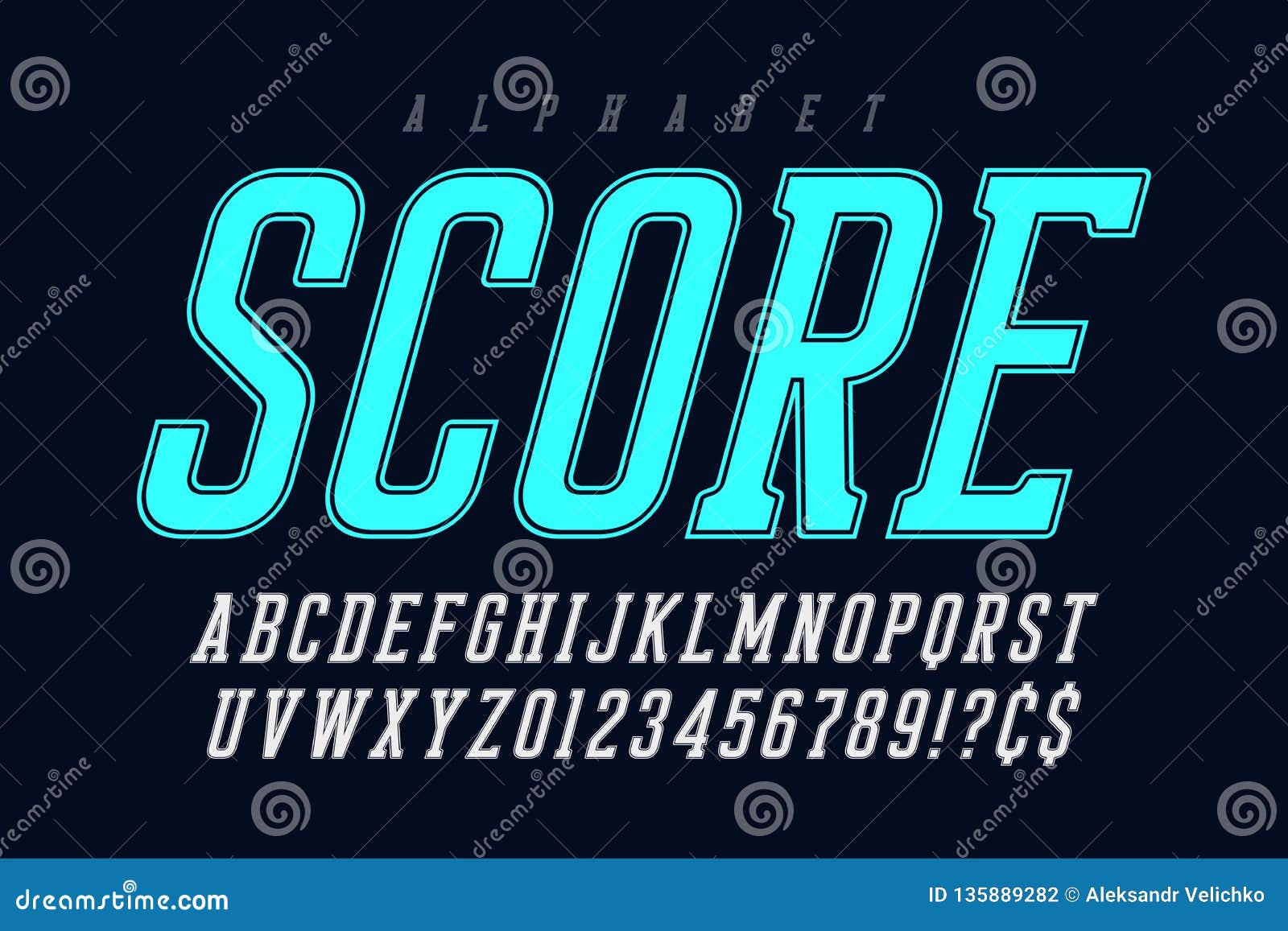 Set Of Cool Vector Lowercase English Alphabet Letters Isolated ...