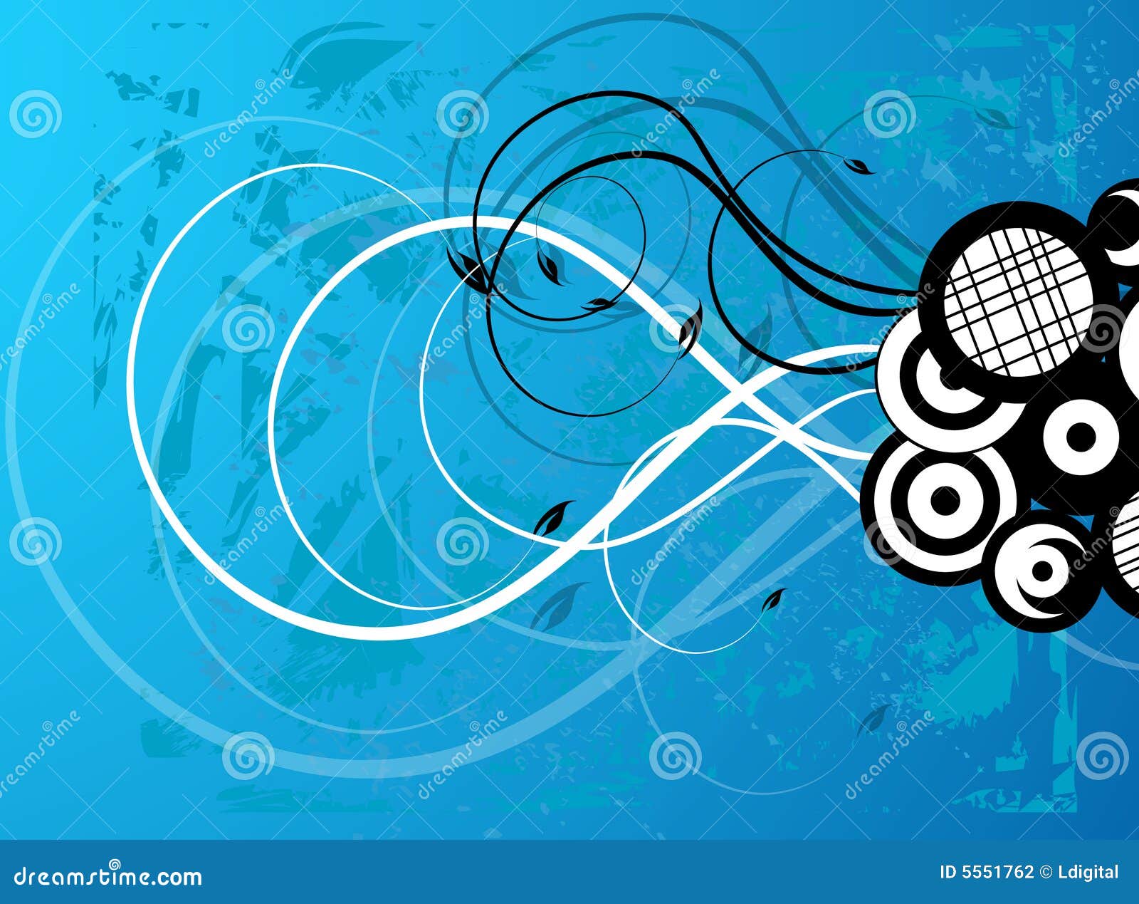 Cool Vector Swirls & Circles Stock Vector - Illustration of paint, curl ...