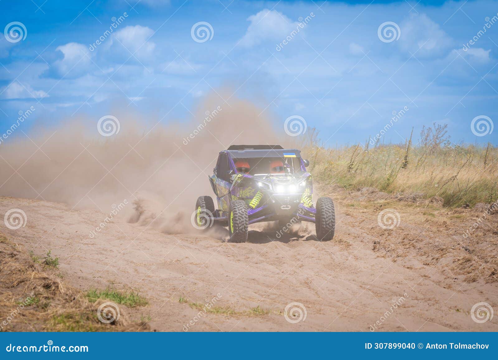 Cool View of Active UTV at Summer. Extreme Ride on 4x4 Stock Photo ...