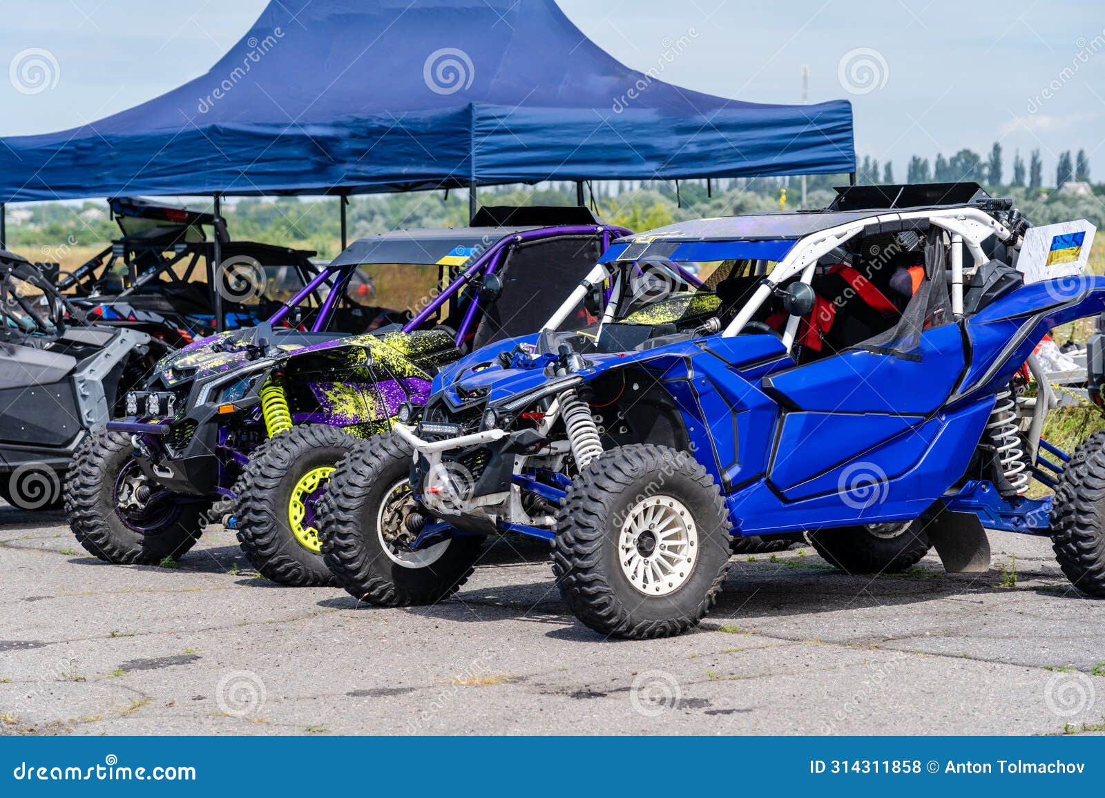 Cool View of Active UTV at Summer. Extreme Ride on 4x4 Editorial Stock ...