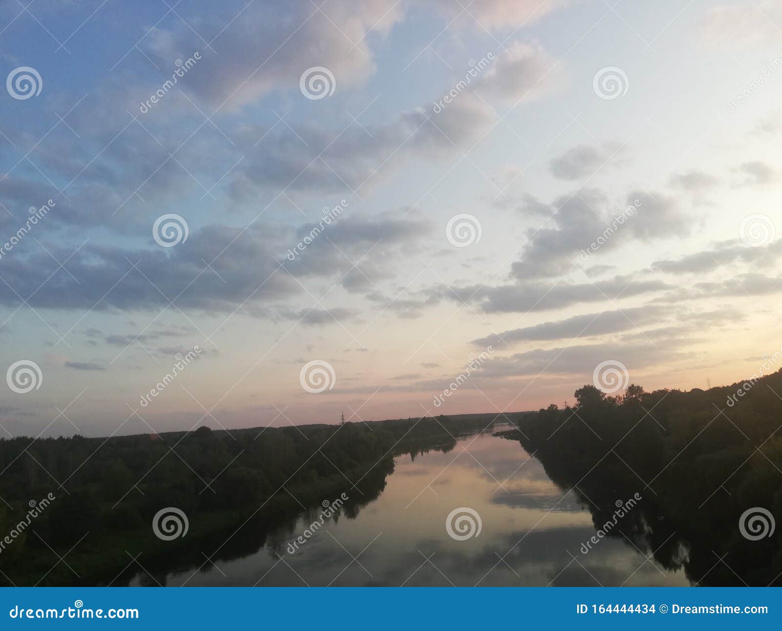 Cool view evening and lake stock photo. Image of lake - 164444434