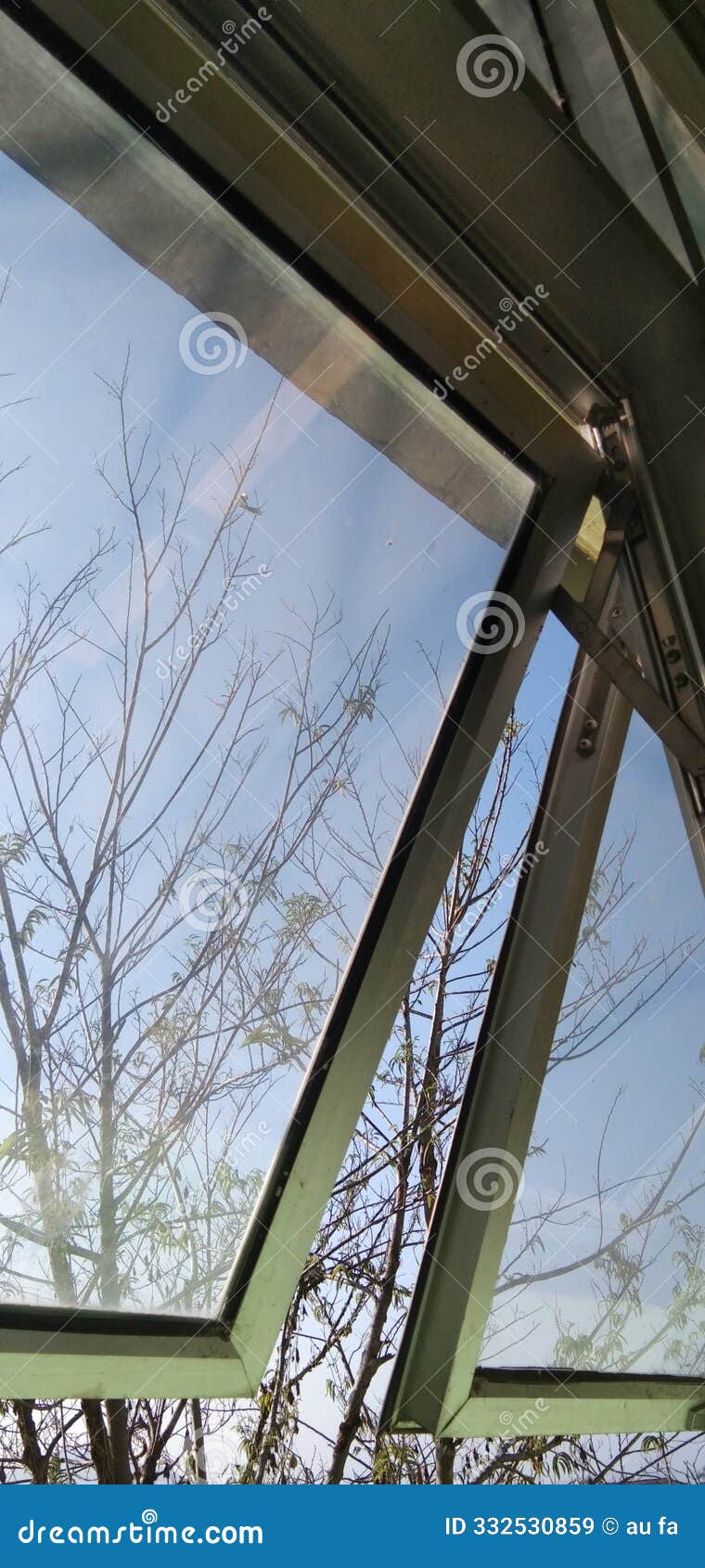 Cool View from the School Window Stock Image - Image of fall, window ...