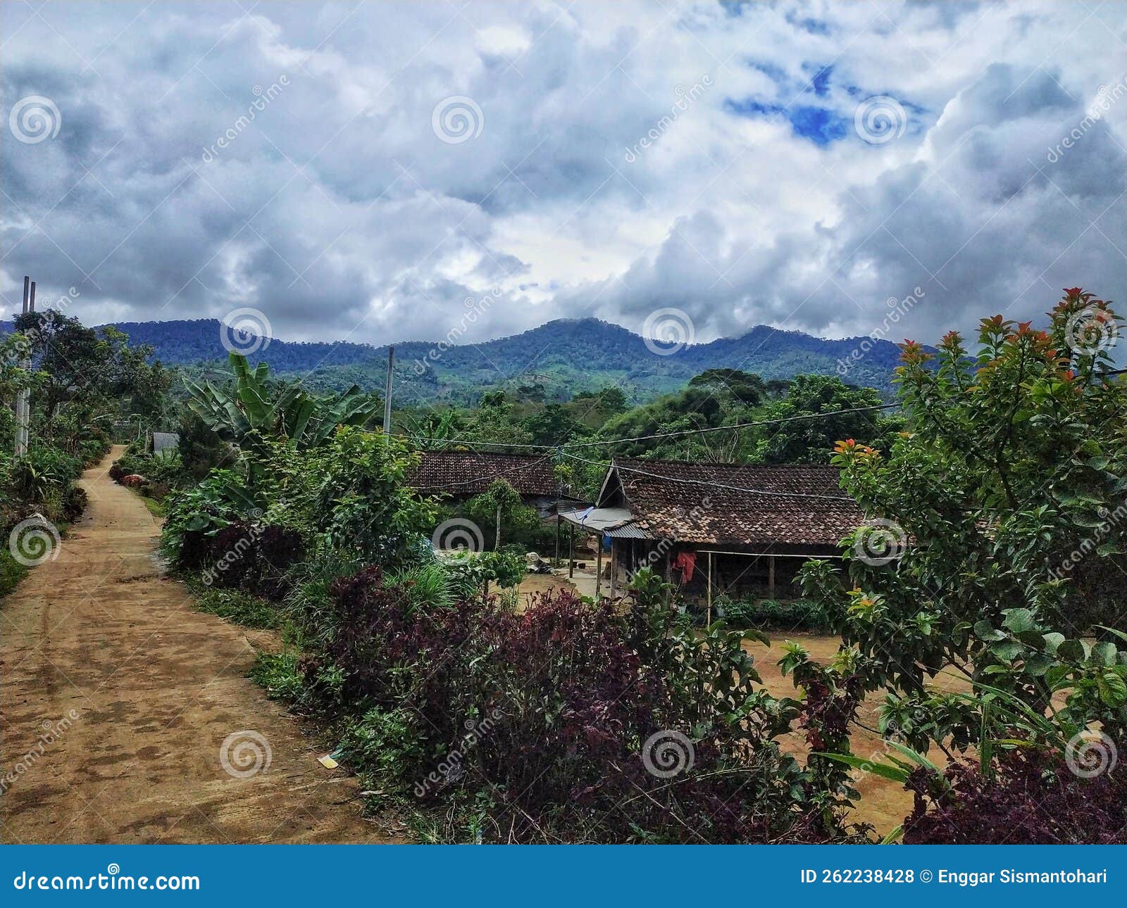 Cool Village Under the Hills Stock Photo - Image of village, cool ...