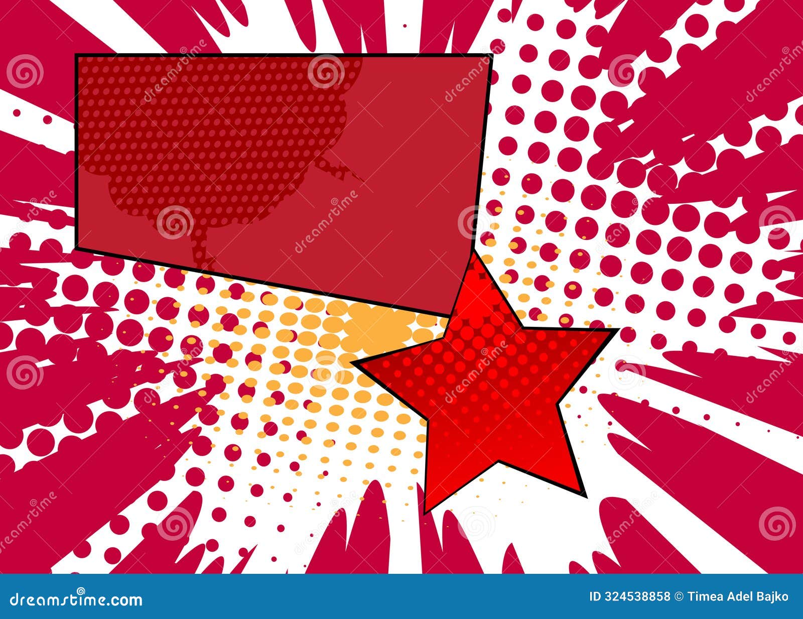 Cool Vintage Abstract Cartoon Backdrop, Comic Book Background. Retro ...