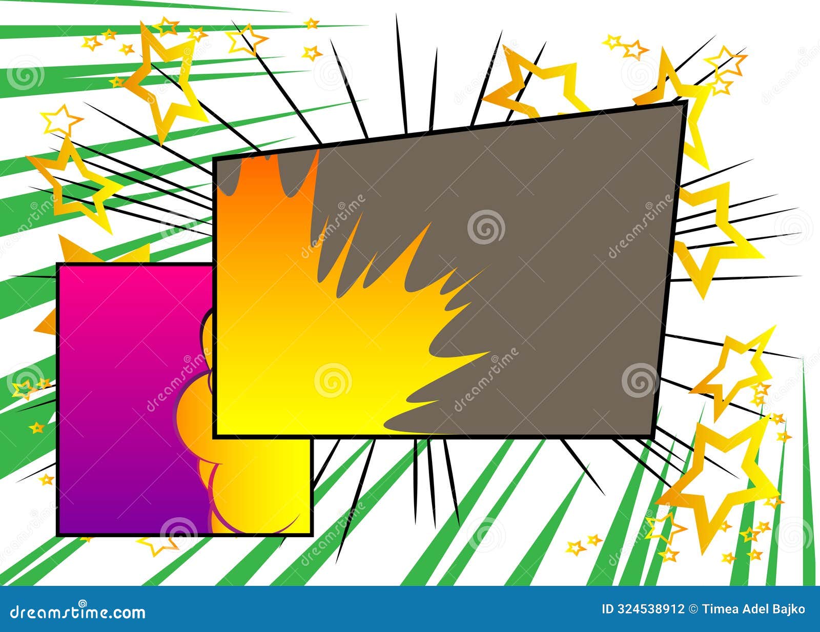 Cool Vintage Abstract Cartoon Backdrop, Comic Book Background. Retro ...