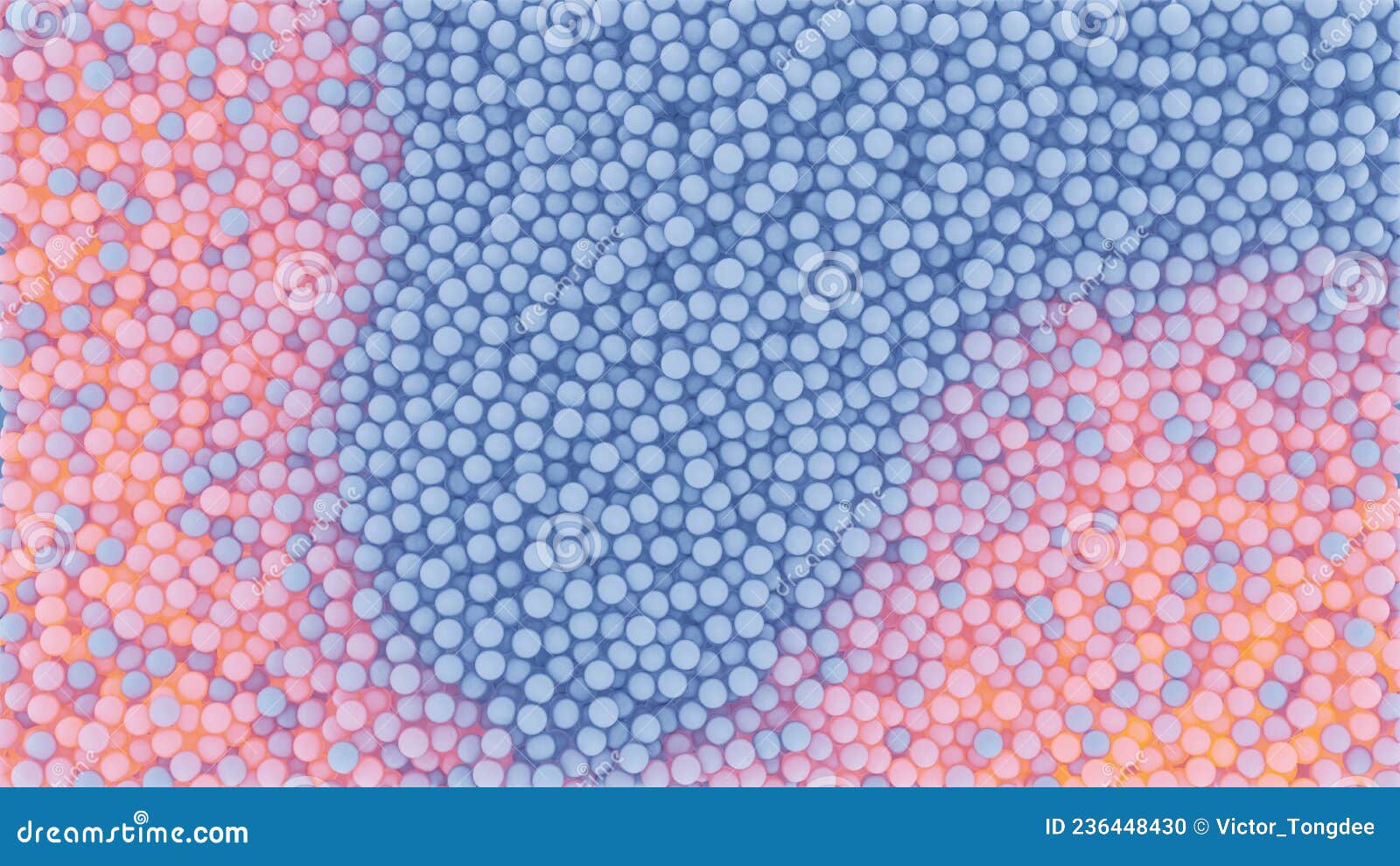 Cool and Warm Particles. 3D Illustration Stock Illustration ...