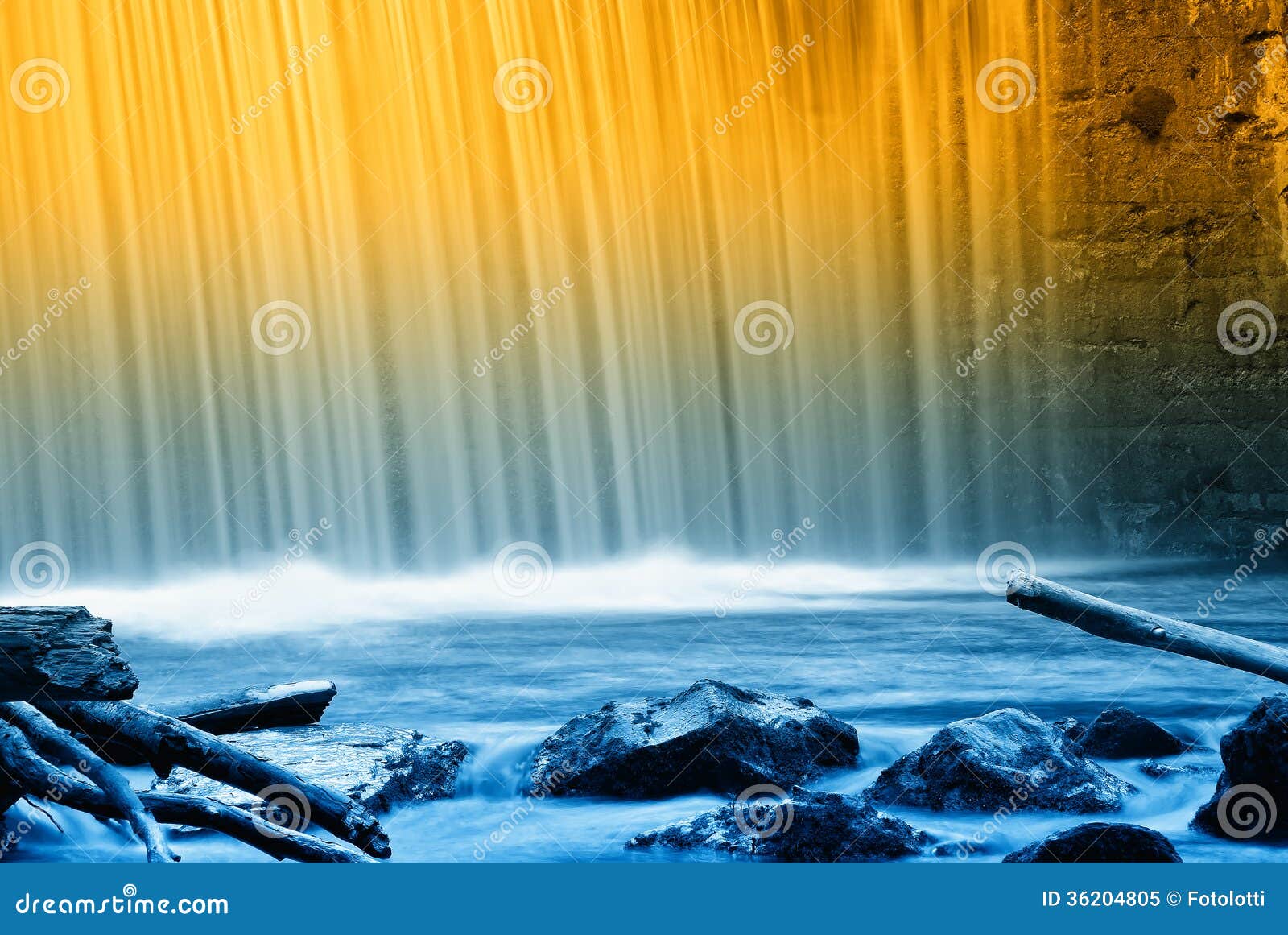 Cool waterfall stock image. Image of motion, mountain - 36204805