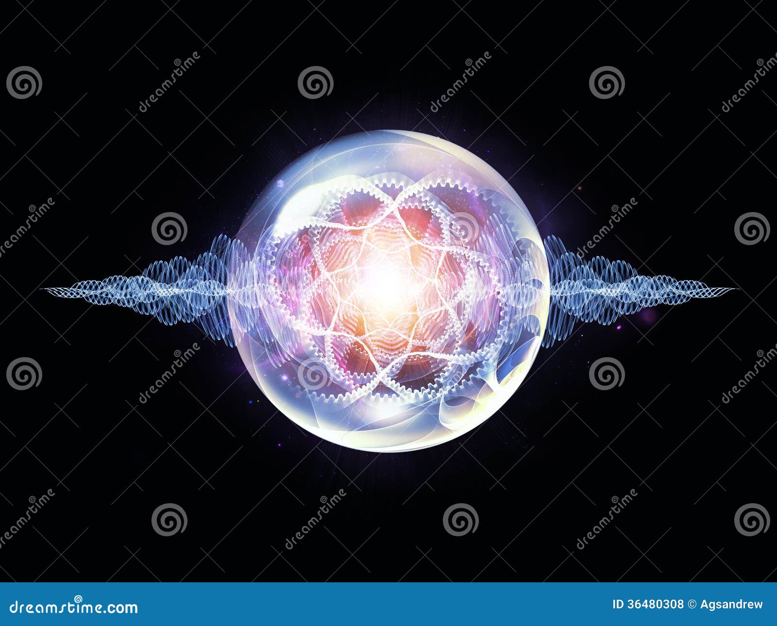 Cool Wave Particle stock photo. Image of elementary, fractal - 36480308