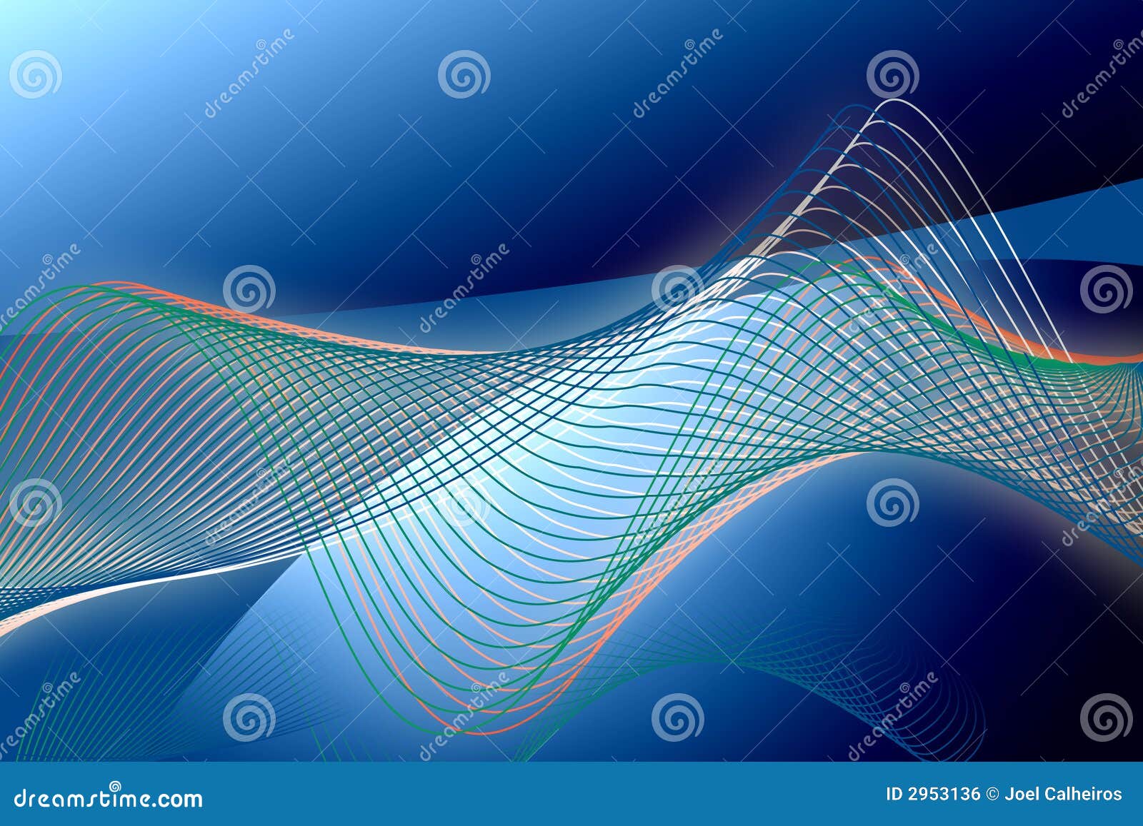 Cool waves stock illustration. Illustration of artistic - 2953136