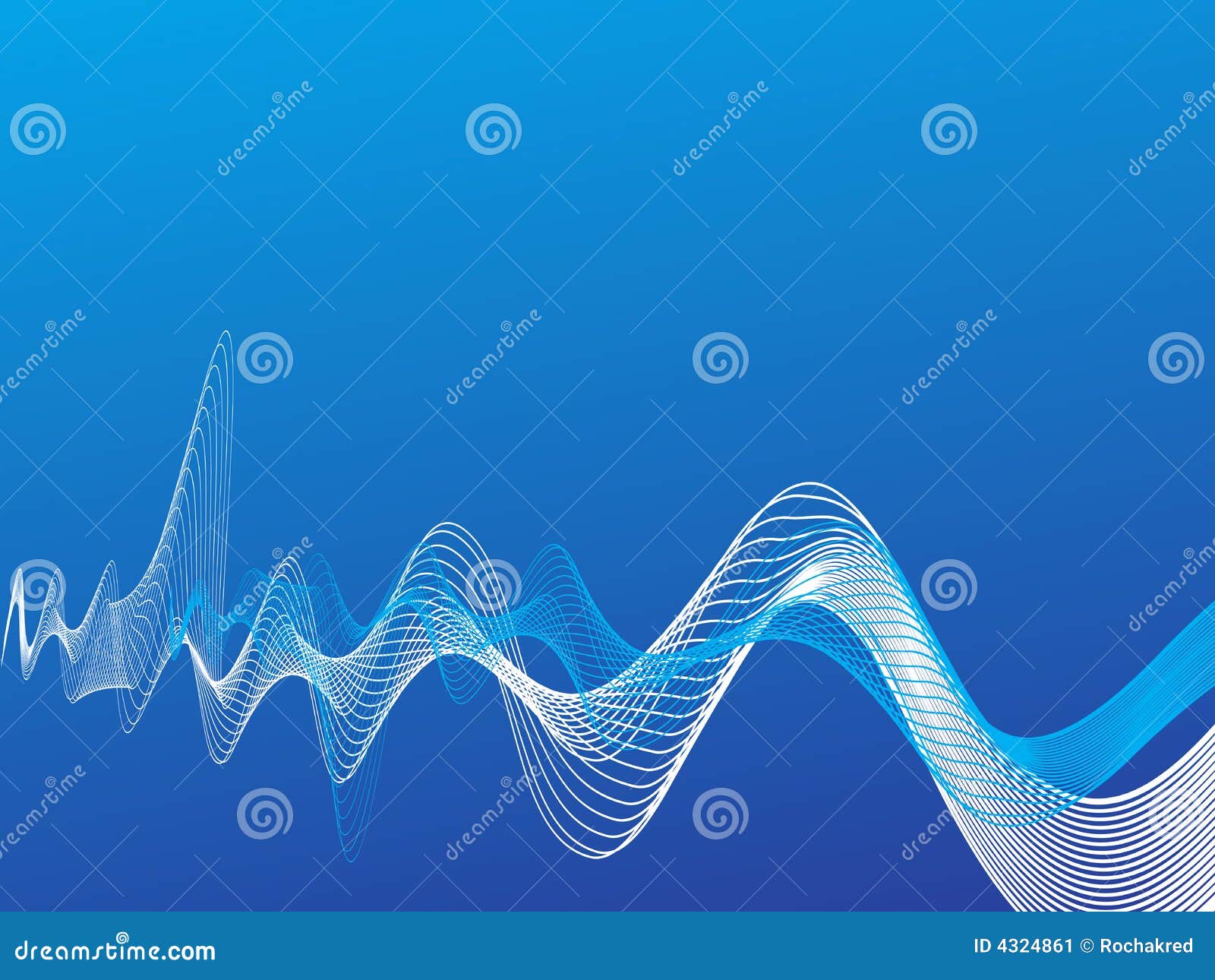Cool waves - vector stock vector. Illustration of lines - 4324861