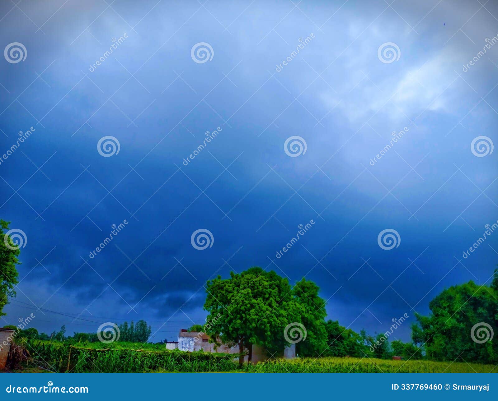 Cool Weather of India and before Rain Weather Sky Looking Stock Photo ...