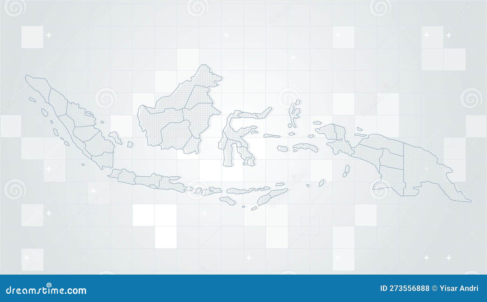 Cool White Abstrak Technologi Vector Tech Stylized Modern Indonesia Map ...